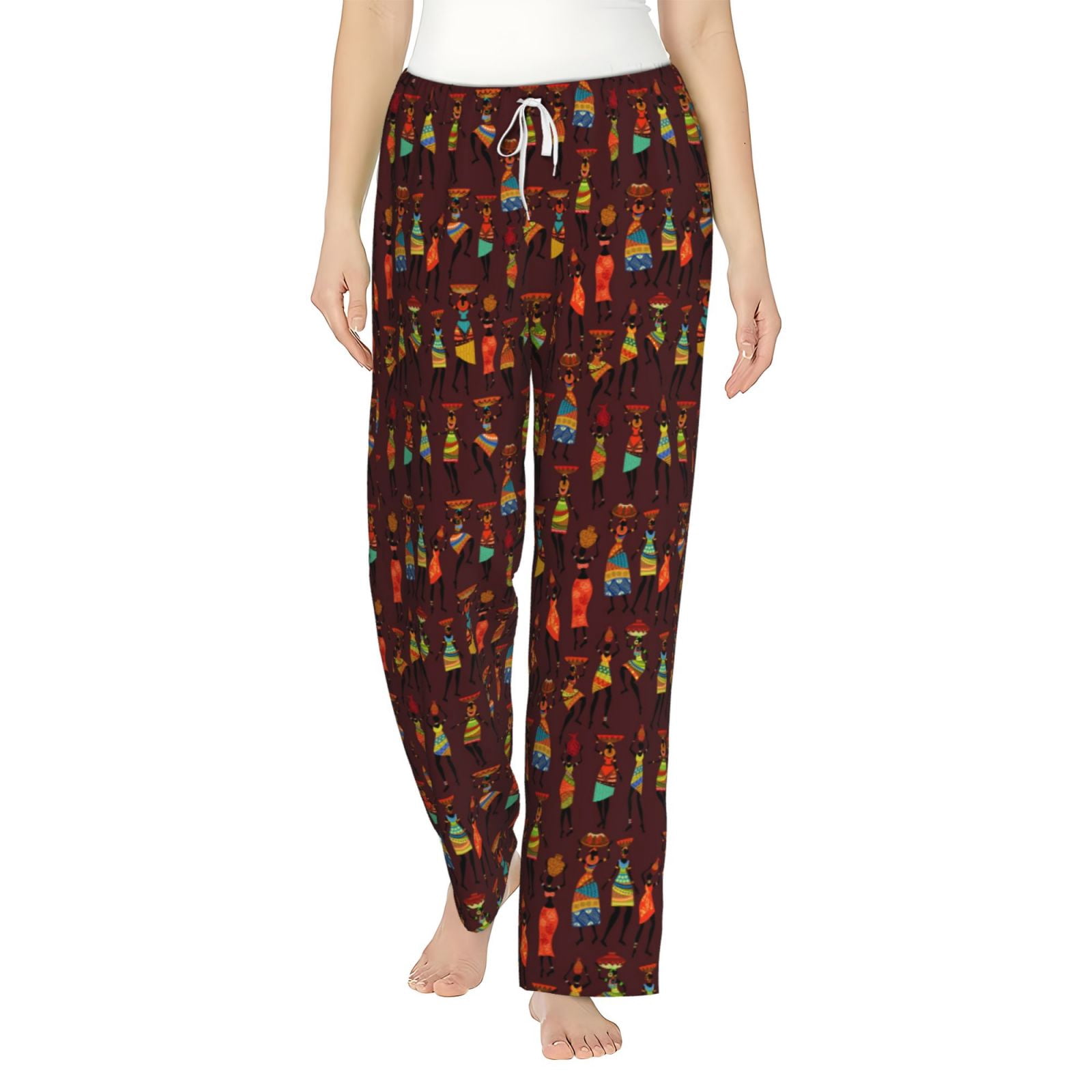 Bixox Women's Dancing African Women1 Patterned Pajama Pants Loungewear ...