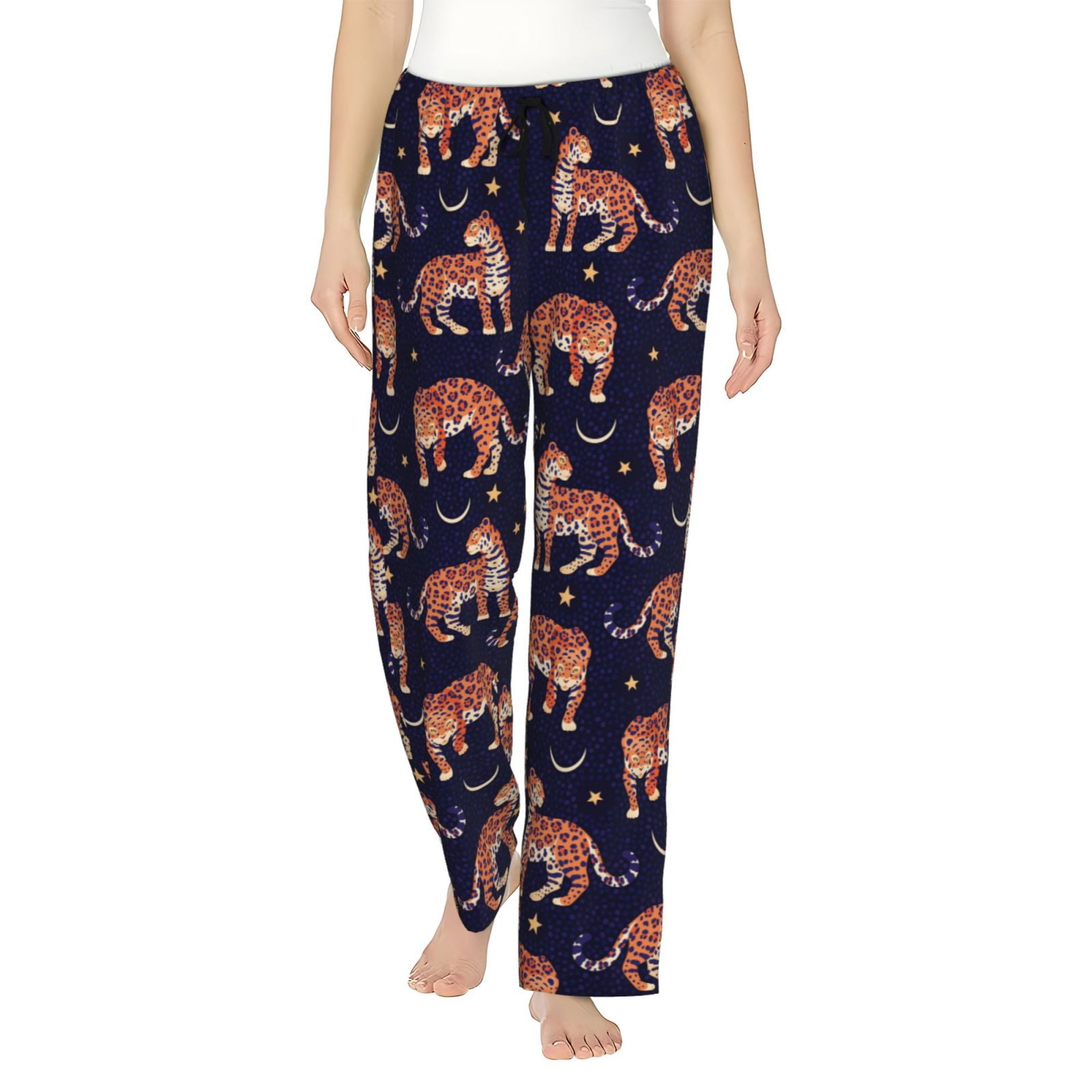Bixox Women's Leopard Print Patterned Pajama Pants Loungewear - Walmart.com