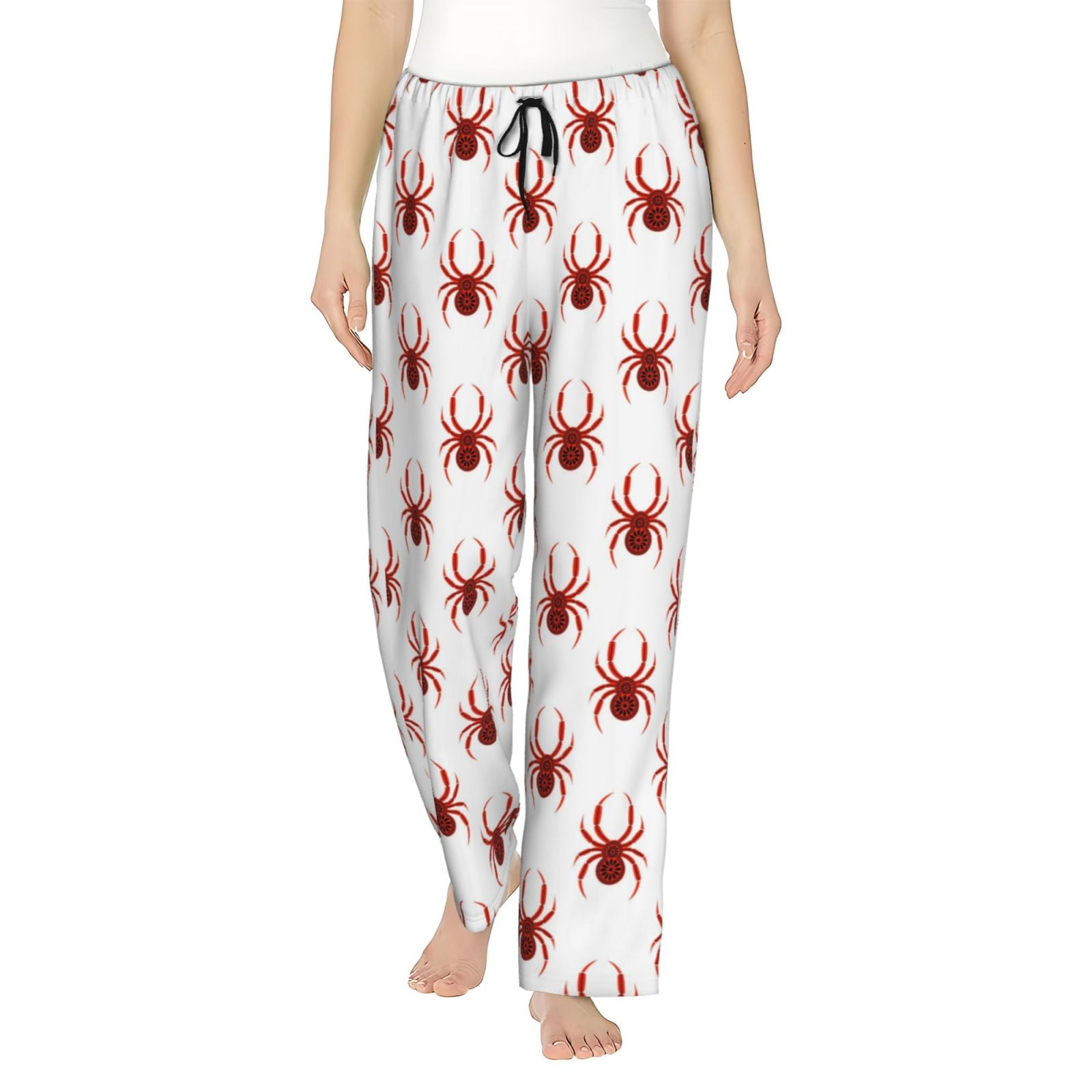 Bixox Women's Spiders Insects Patterned Pajama Pants Loungewear ...