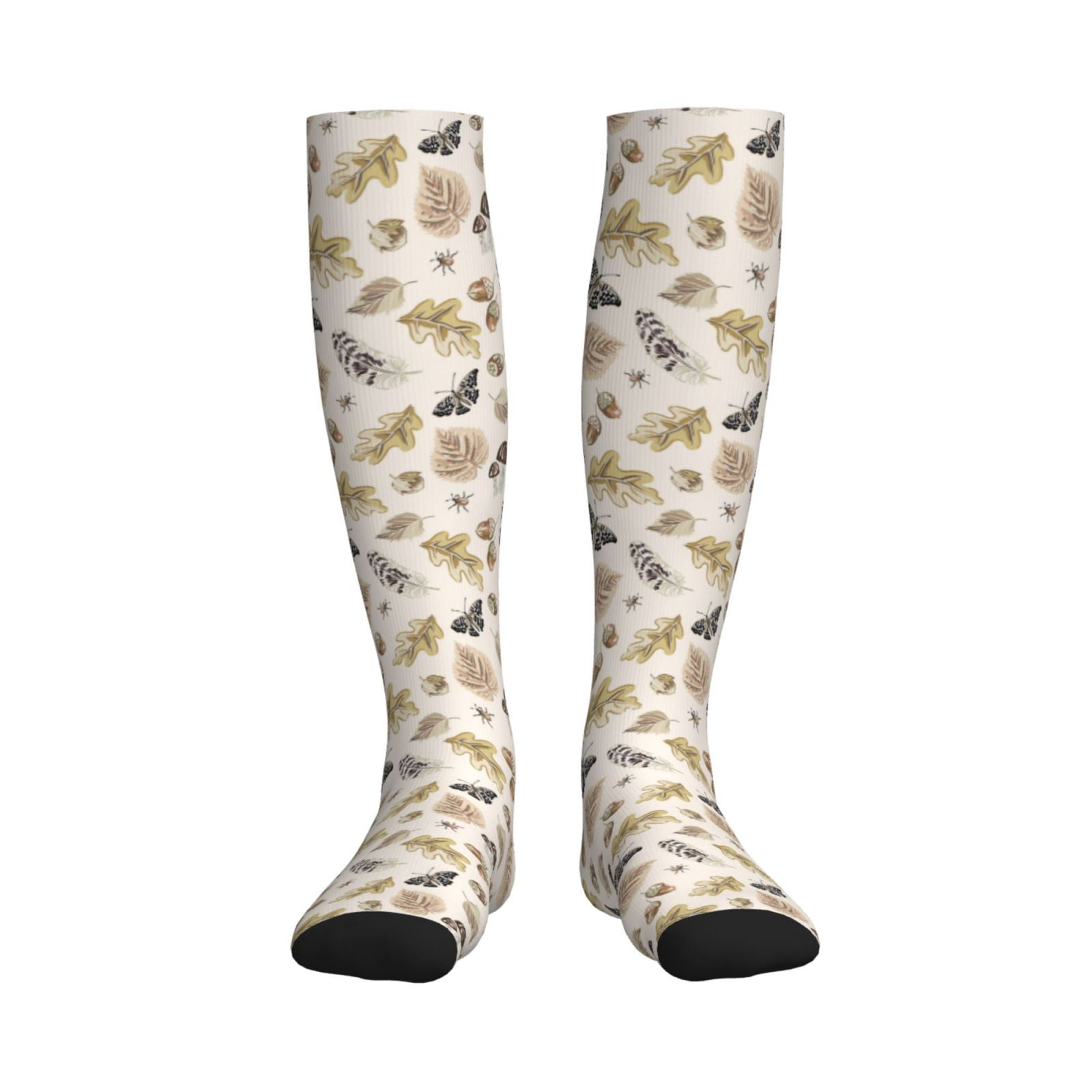 Bixox nuts leaf Butterfly Print Compression Socks,Compression Socks ...