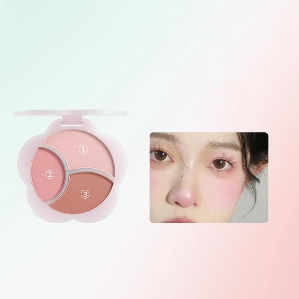 Biya Soft Matte Three-color Blush Ong-lasting Without Smudging, Colour ...