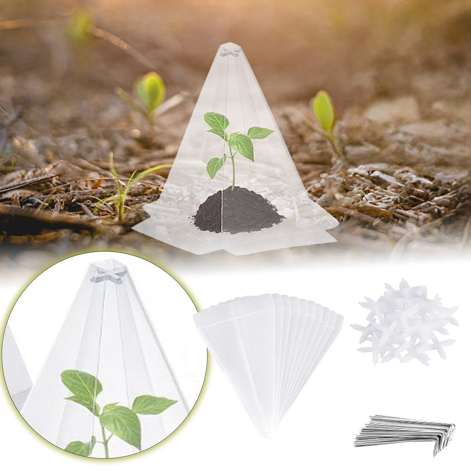 Biyua Home Decor Green Cover Garden Seedling Cover From Birds and Frost ...