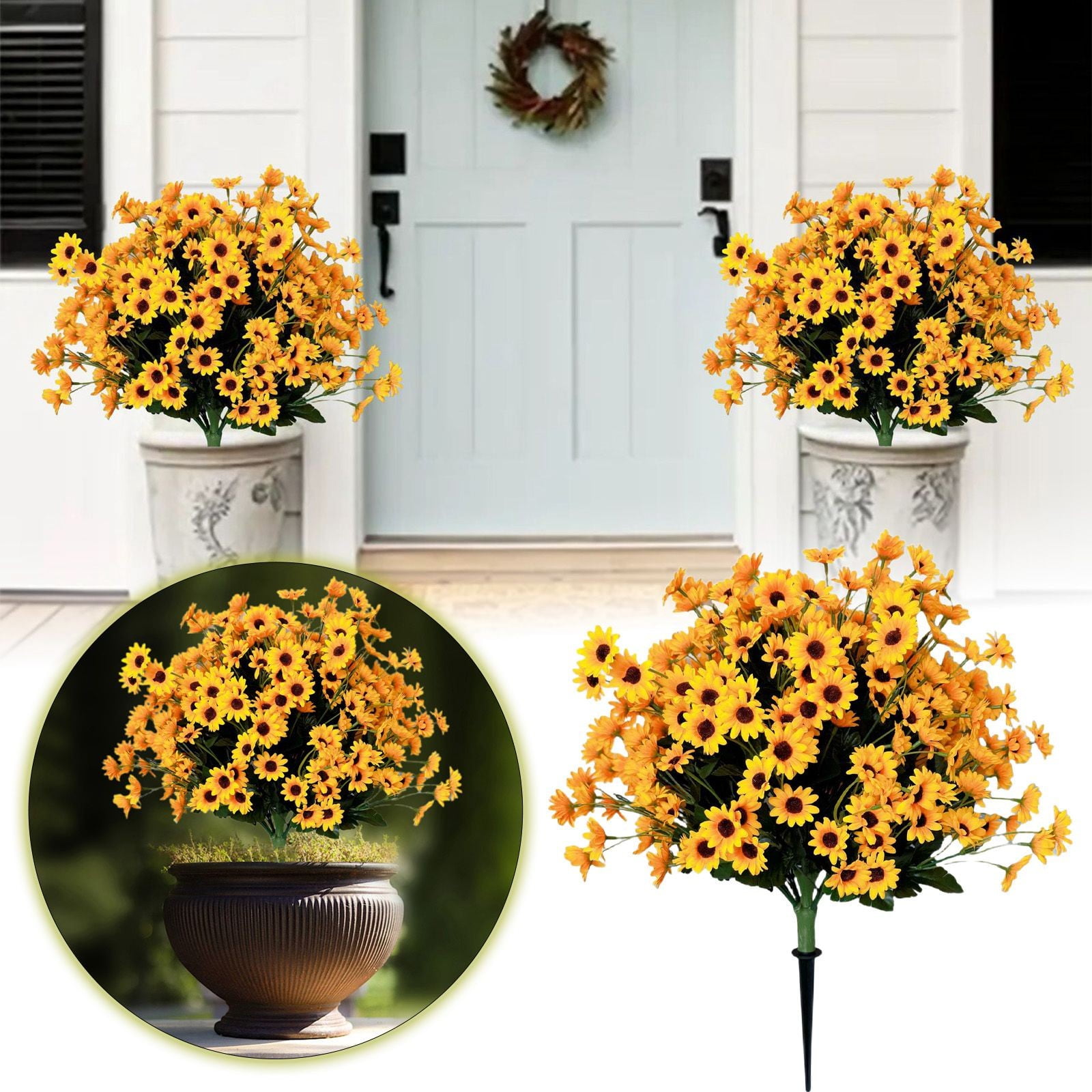 Biyua Home Decor Spring Floral Card Slot Indoor and Outdoor Use Flower ...