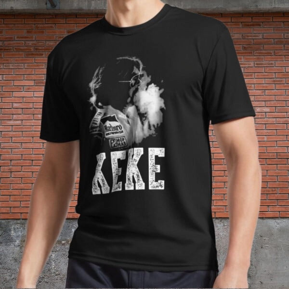 Keke Rosberg Active T-Shirt Logo Men's Black T-Shirt Funny Size S to ...