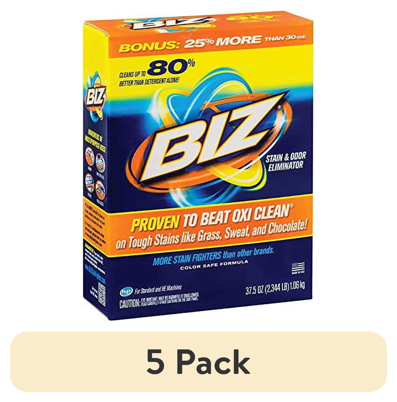 (5 pack) Biz Powder Stain and Odor Eliminator Powder, 37.5 Oz - Walmart.com