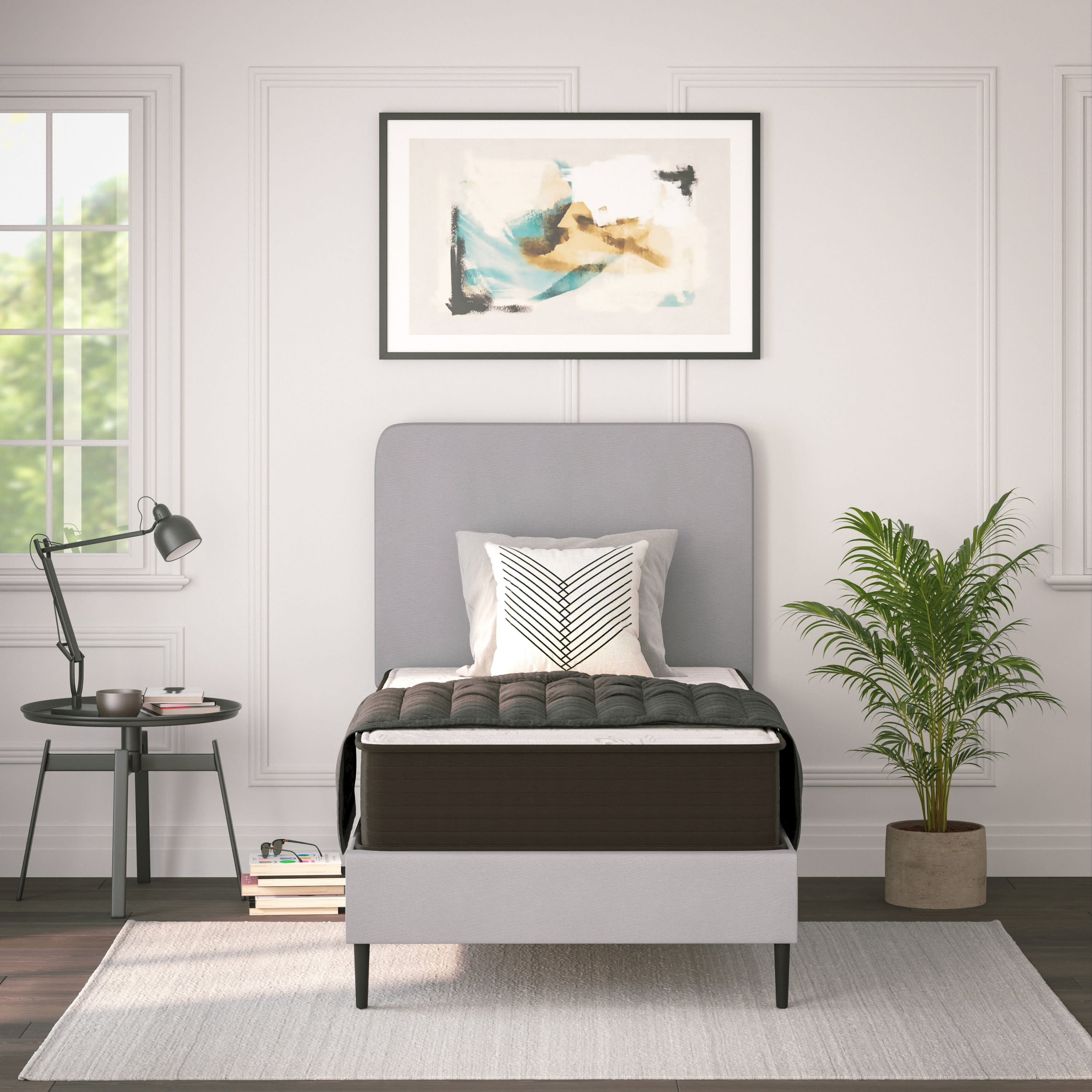 BizChair 10 Inch Hybrid Mattress, Twin Size High Density Foam and ...