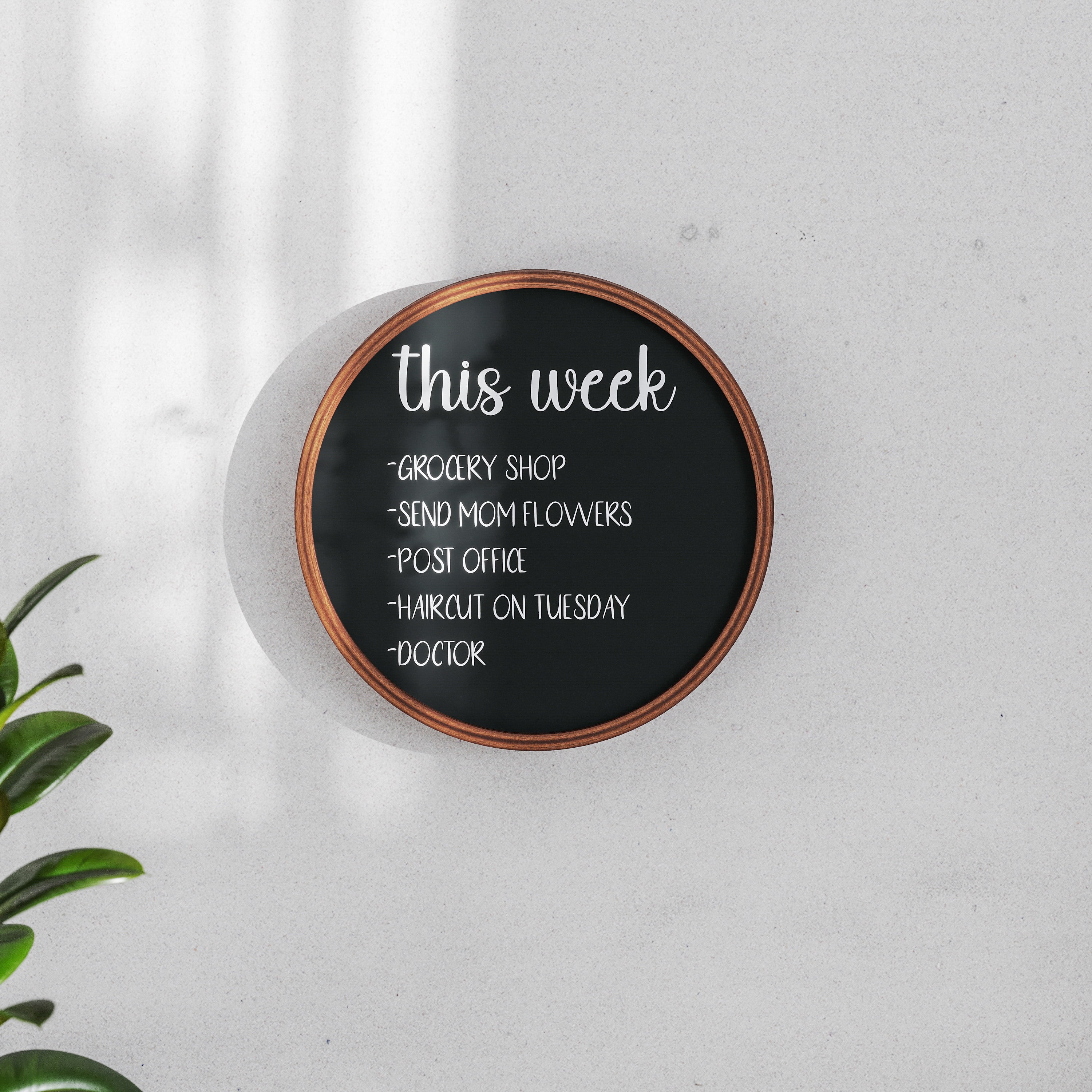 BizChair Round Wall Mounted Magnet Multi Task Chalkboard - Walmart.com