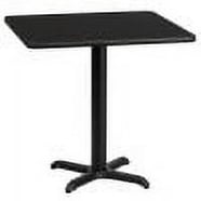BizChair 42'' Round Black Laminate Table Top with 33'' x 33'' Bar ...