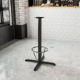 BizChair 30'' x 30'' Restaurant Table X-Base with 3'' Dia. Bar Height ...