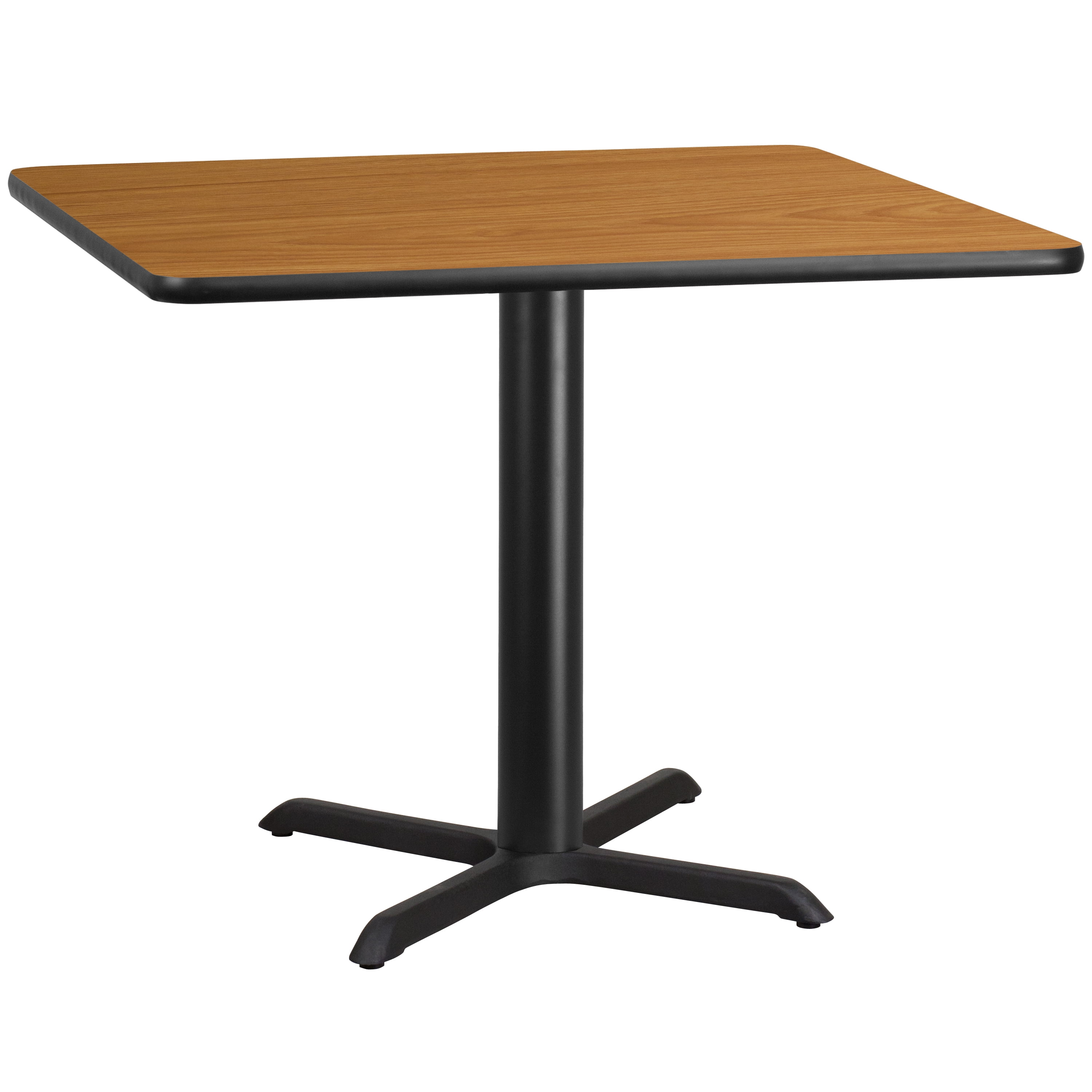 BizChair 42'' Square Natural Laminate Table Top with 33'' x 33'' Table ...
