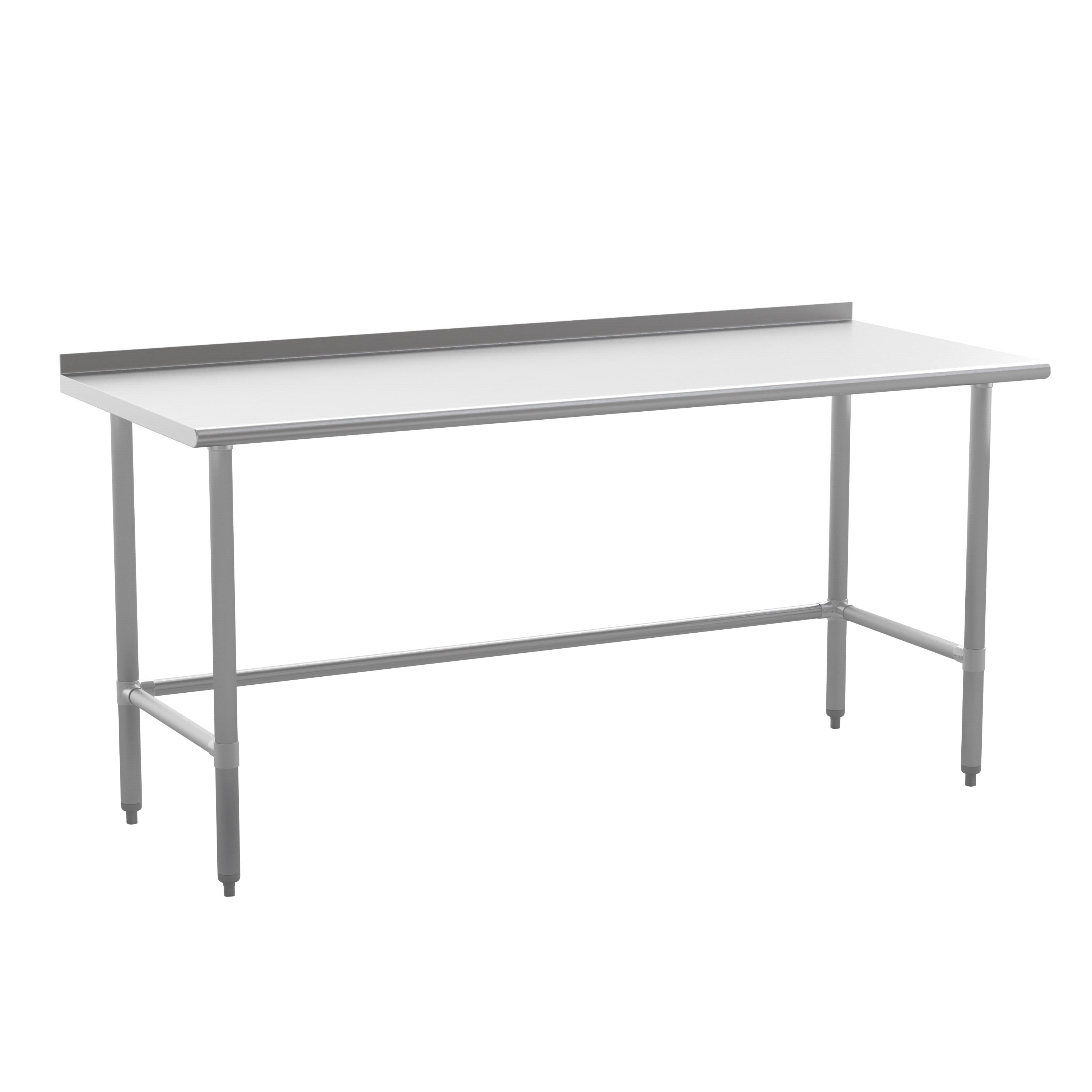BizChair 72" x 30" Stainless Steel General Purpose Table with 1.5 ...