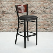 BizChair 18" Backless Table Height Stool with Wooden Seat, Stackable ...