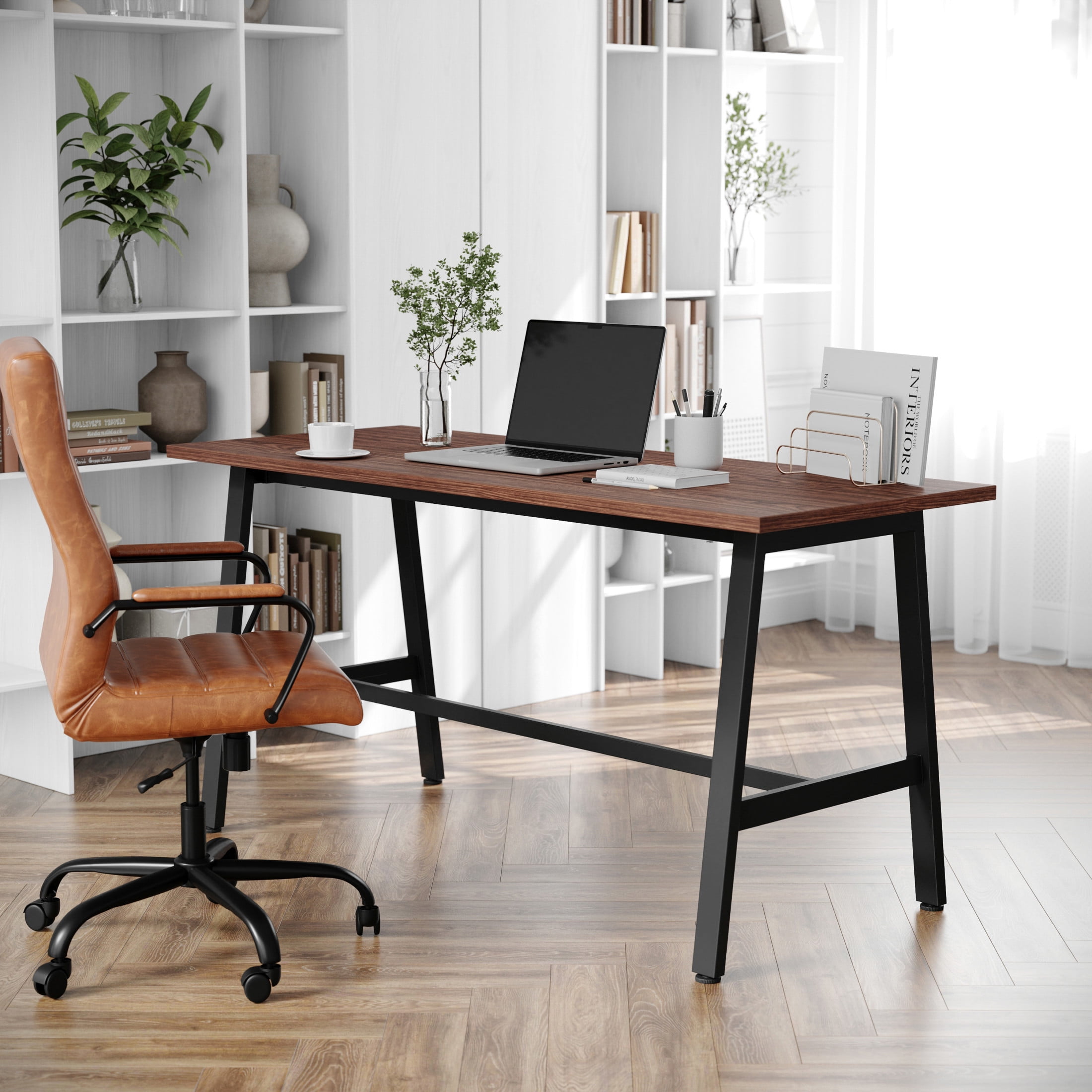 BizChair Commercial 60x24 Conference Table with 1" Thick Double Sided ...