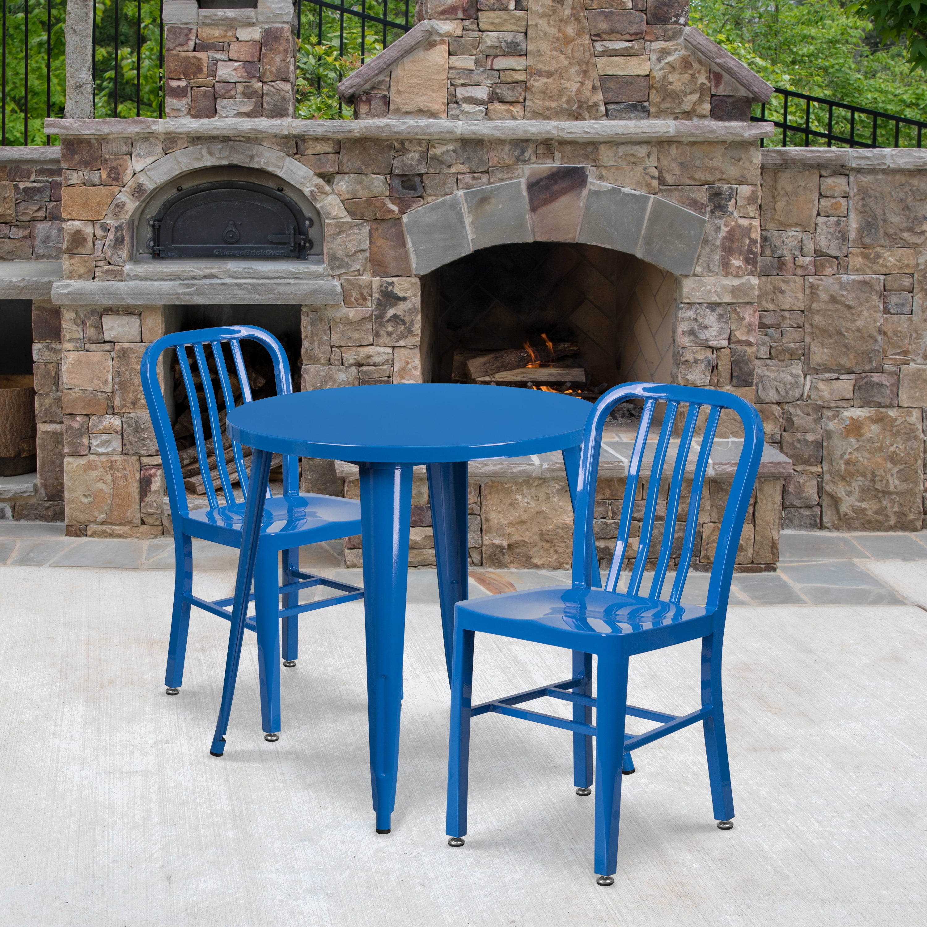 BizChair Commercial Grade Dining Patio Set - 30