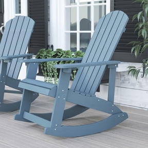 BizChair Commercial Grade Outdoor Patio Lawn Polywood Adirondack ...