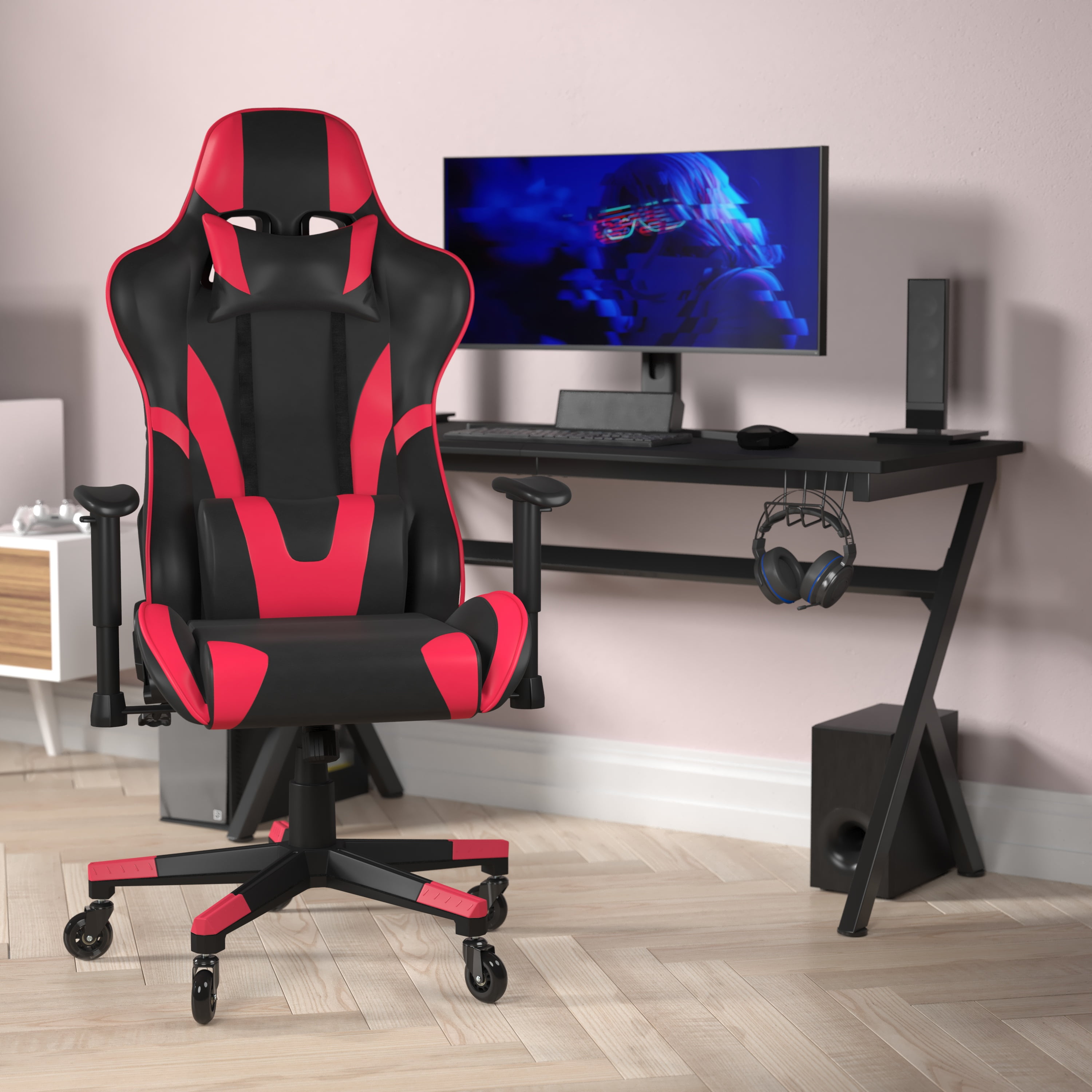 BizChair Gaming Chair Racing Office Computer PC Adjustable Chair with ...
