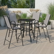 3-Piece Outdoor Patio Bar Set, Bar Height Patio Dining Set, Weather ...