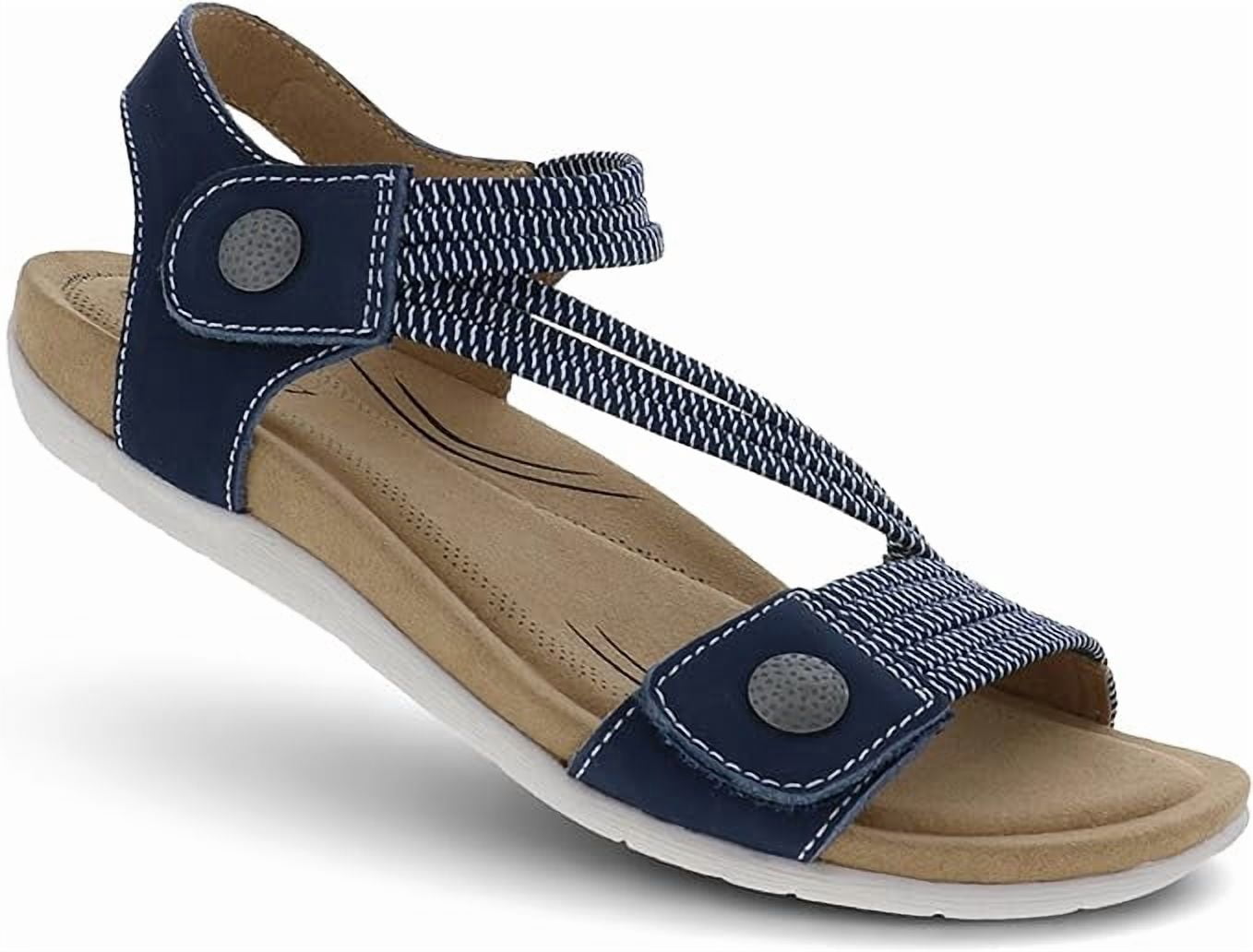 Biza Luna Women's Walking Sandal – Adjustable Dual Straps, Hook n Loop ...