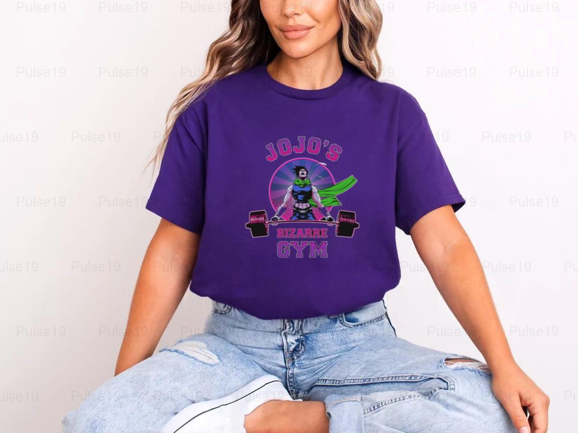 Bizarre Gym T-shirt, Sweatshirt, Hoodie for JoJo-Inspired Fitness Fans ...