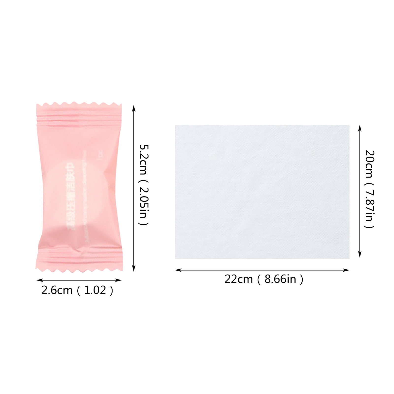 Bizhua 50 Capsules Bag - Compressed Towel Travel Pack Disposable Face ...