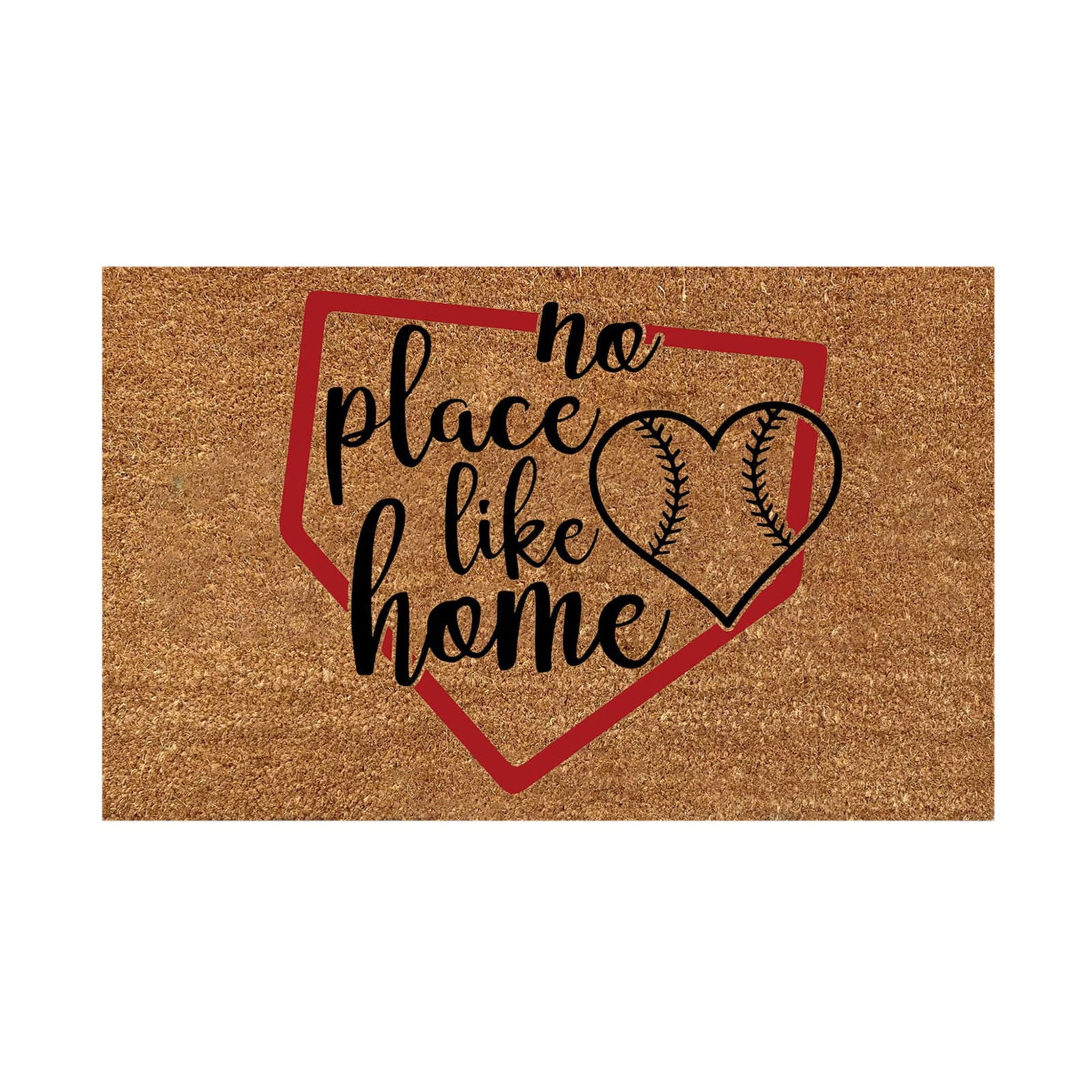 Bizhua Baseball Mat Abaseball Copywriting Floor Mat Polyester Door Mat ...