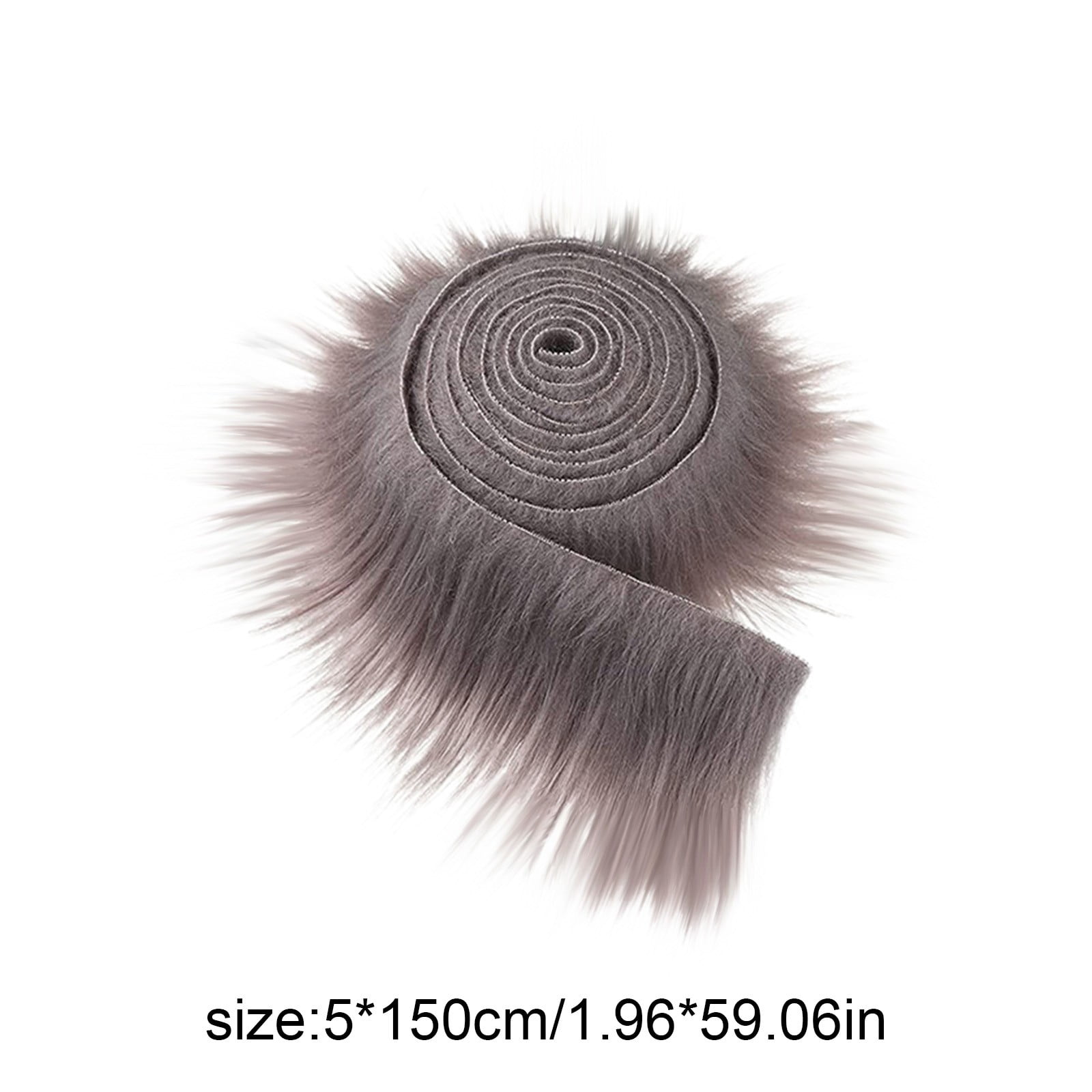 Bizhua Black Raw Edge Fur Stripsfaux Ribbon Fabric Fabric Diy ...