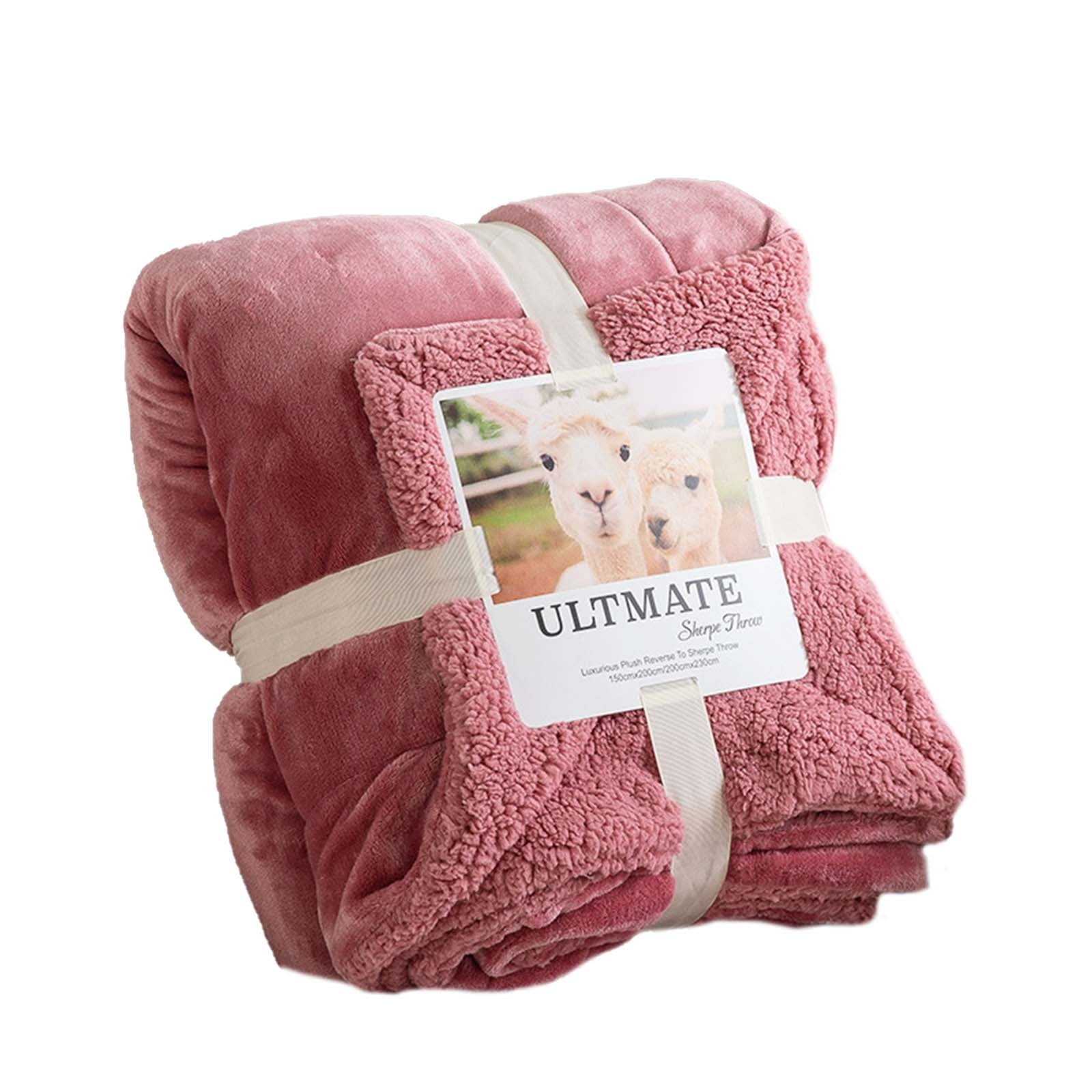 Bizhua Clearance Blanke Wool Flannel Lamb Blanket Blanket Double Gift ...