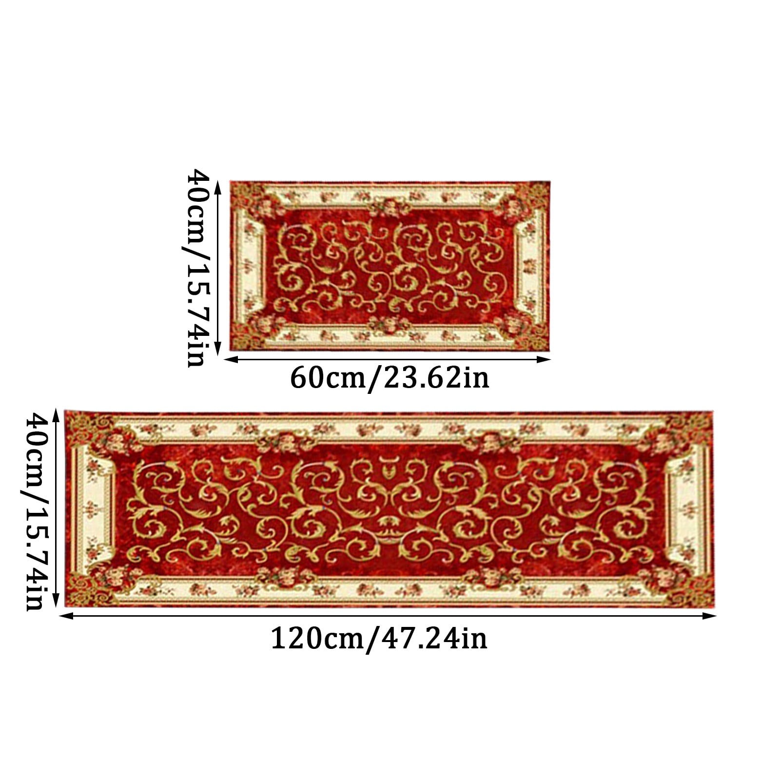 Bizhua European Style Crystal Velvet Carpet Doormat 40X60Cm+40X120Cm ...