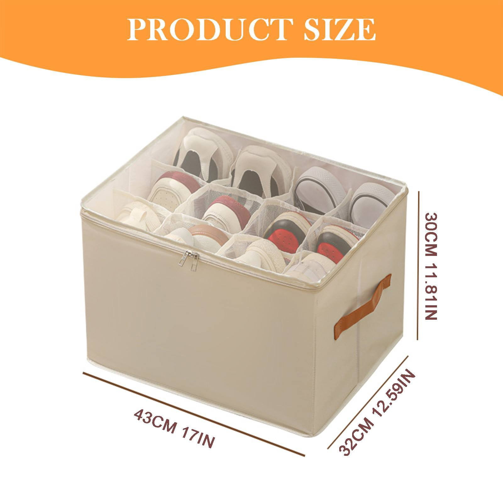 Bizhua Shoe Fabric Shoe Storage Boxemboadlie Fabric Shoe Organizer ...