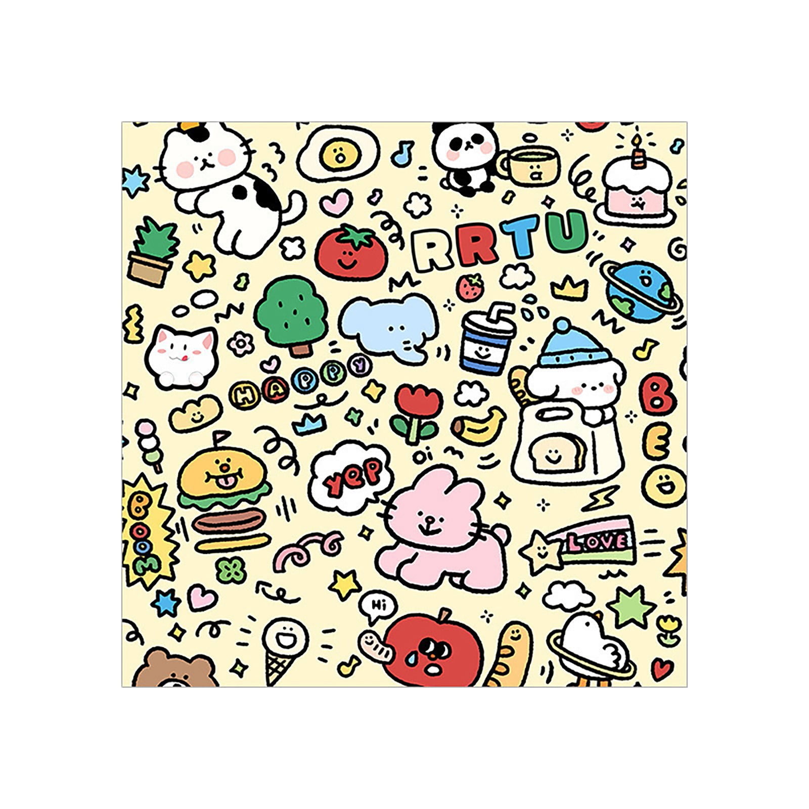 Bizhua Velcro Tu Graffiti Style (No. 01) 55Cm*55Cm (Suitable for Under 10 Pounds)Cat Wrap for ...