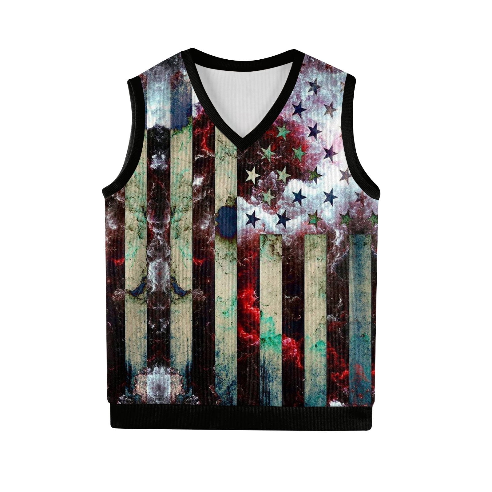 Rlmidhb 4th of July American Flag Sweater Vest for Women Independence ...