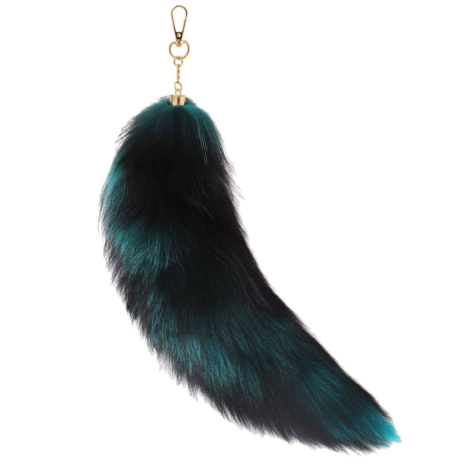 Biziza Fox Tail 15.75inch Animal Tail Shaggy Faux Fur Tail Realistic ...