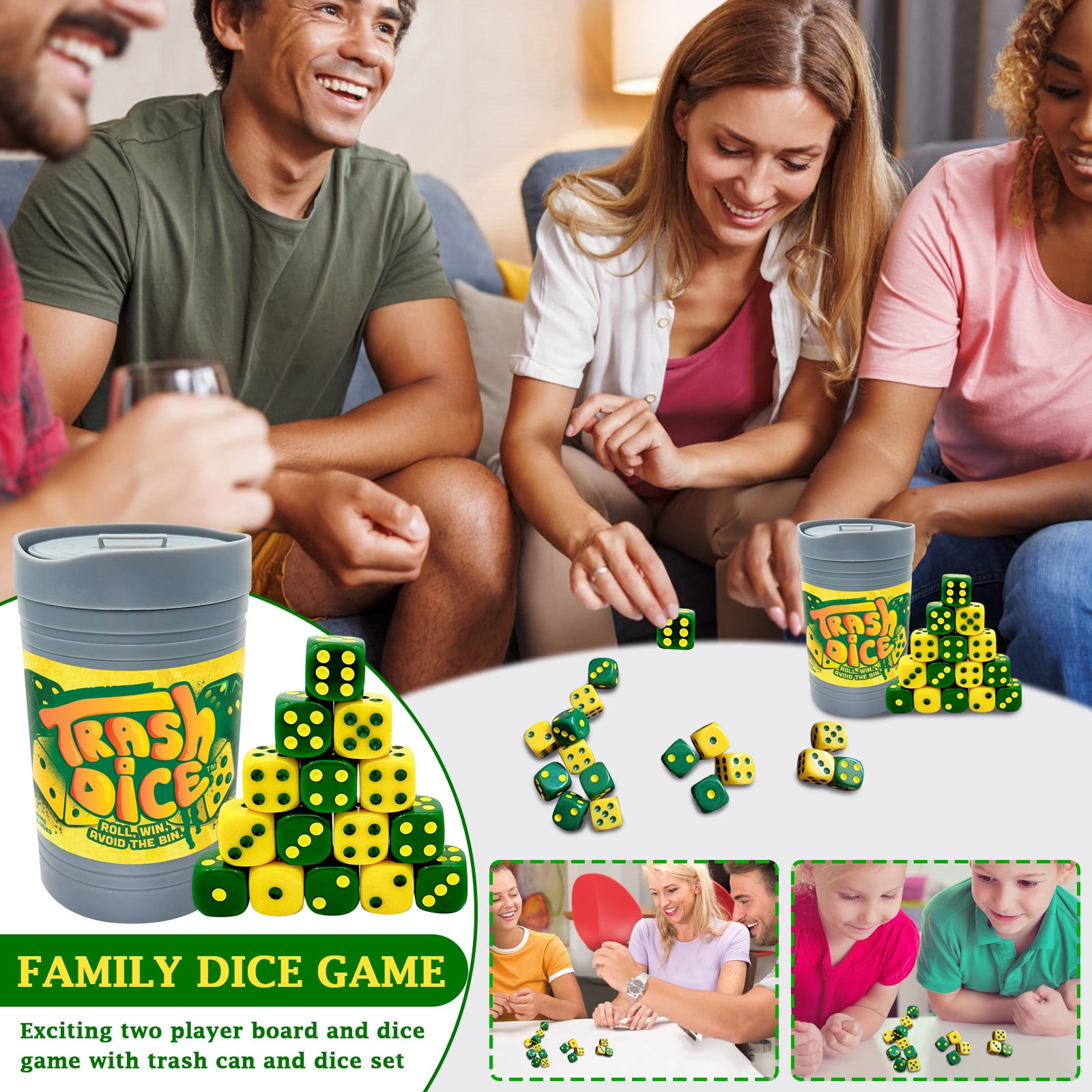 Hot!Trash Dice - Fast-Paced Family Dice Game from Exciting 2-Player Strategy Game with ...