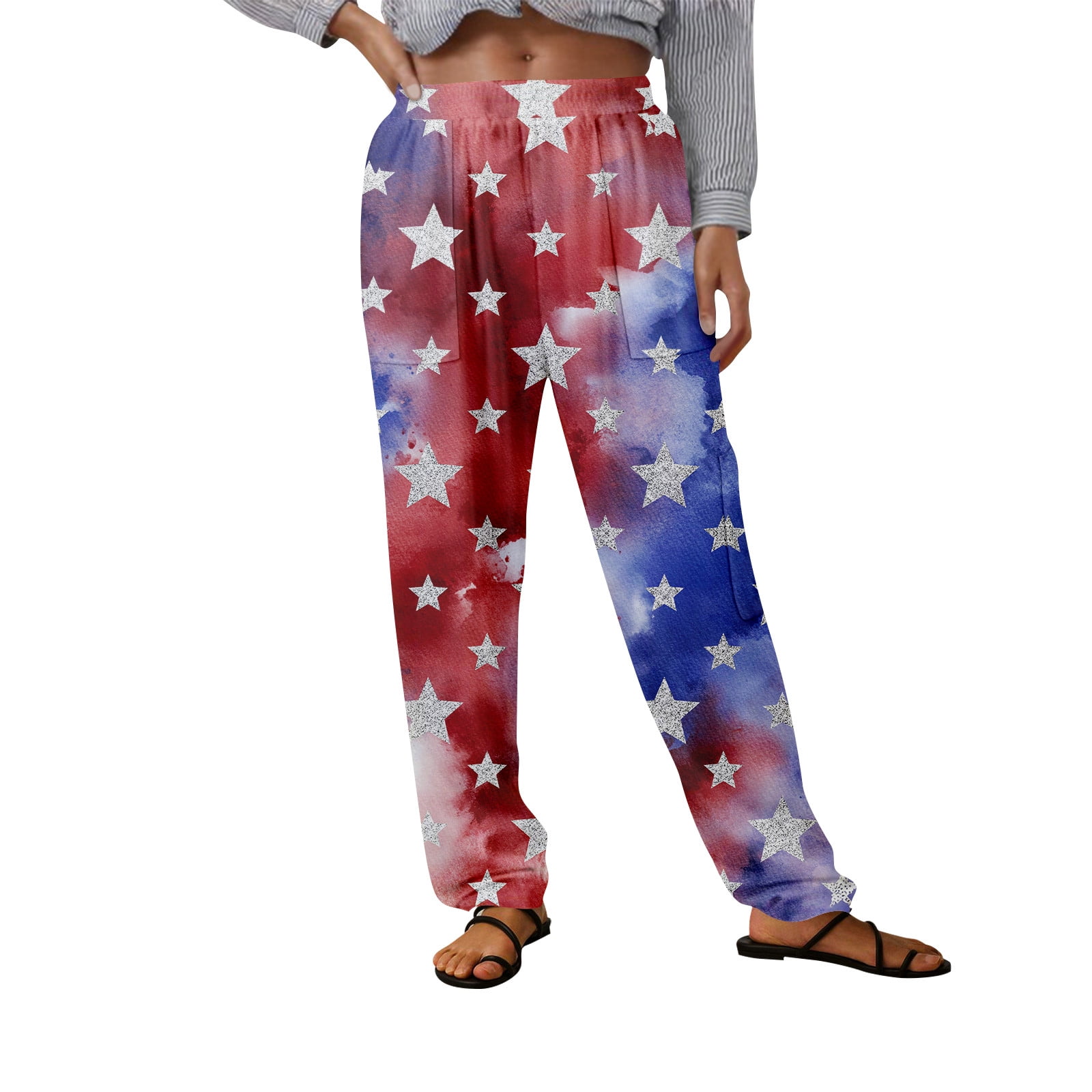 Rlmidhb Independence Day 4th of July Pajama Pants for Women American ...
