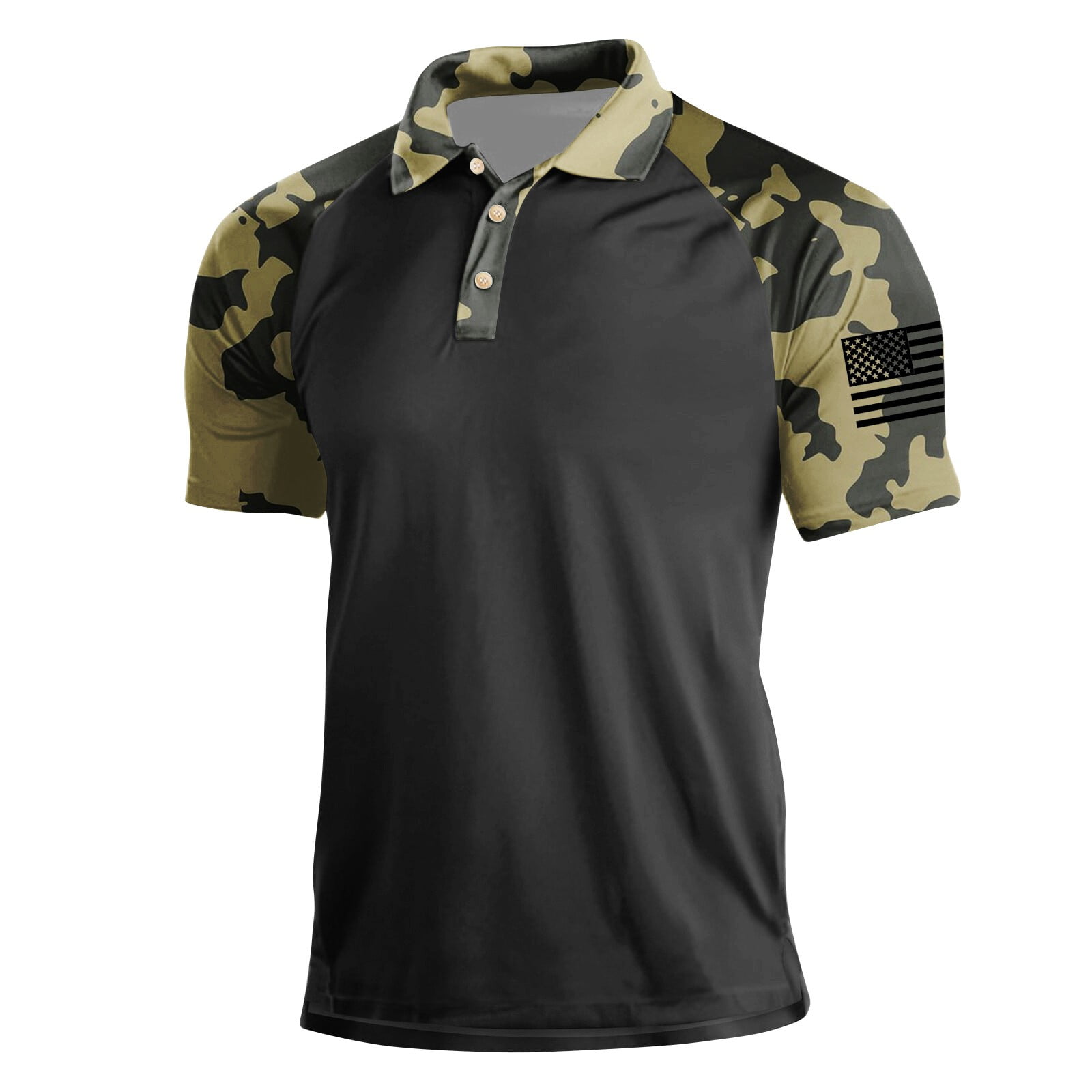 Biziza Quick Dry Polo Shirts for Men 2025 Multi-color Summer Camo Short ...