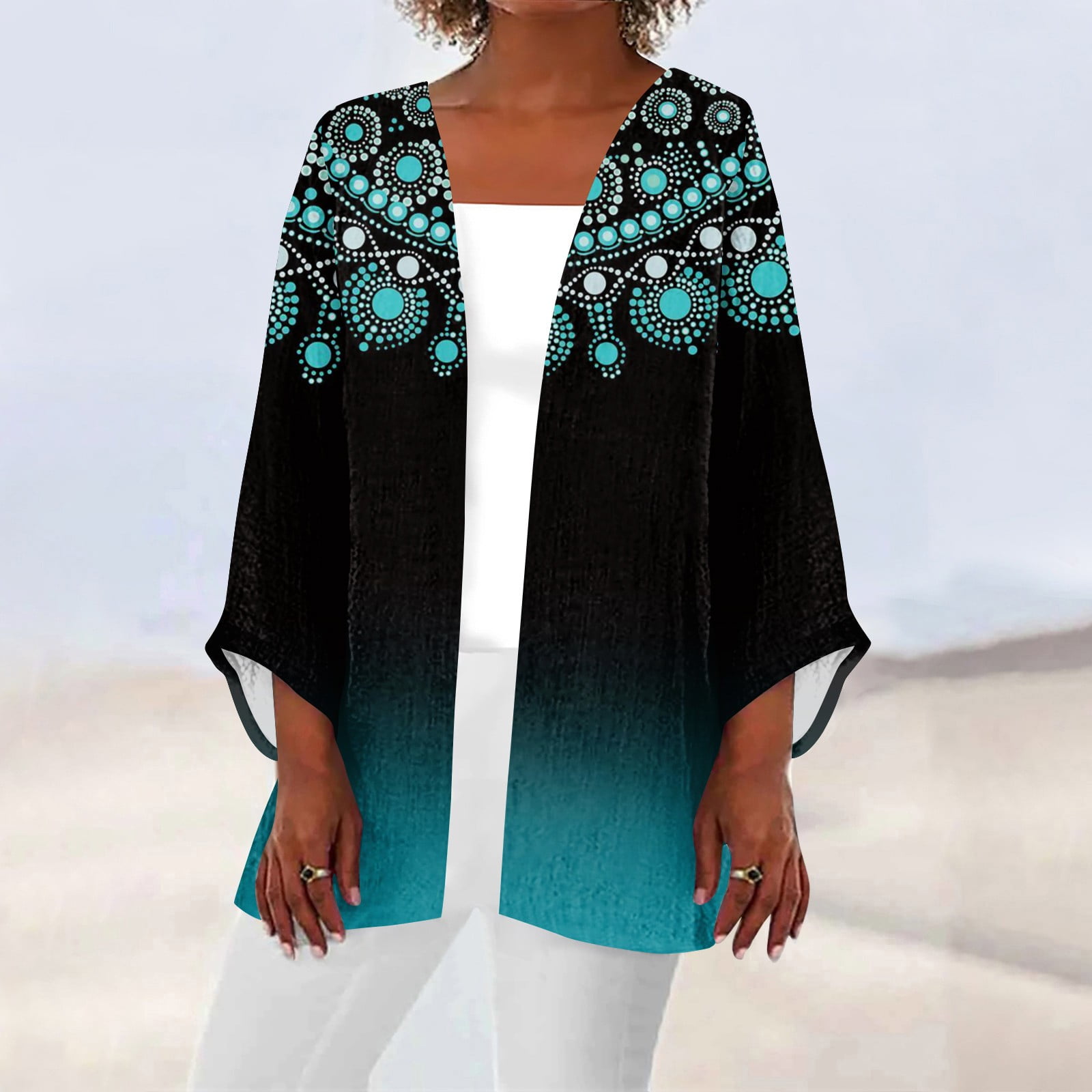 Biziza Women's Kimono Swimsuit Coverups Summer Beach Casual Loose ...