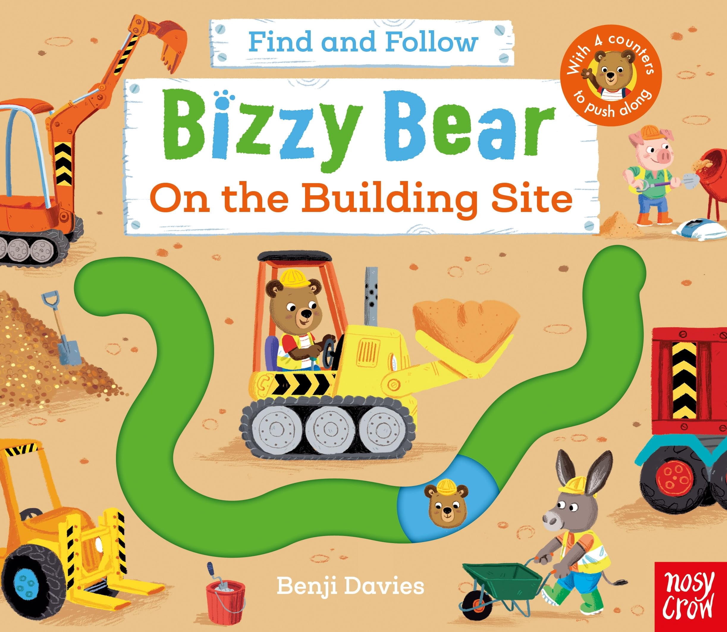 Bizzy Bear: Find and Follow on the Building Site - Walmart.com