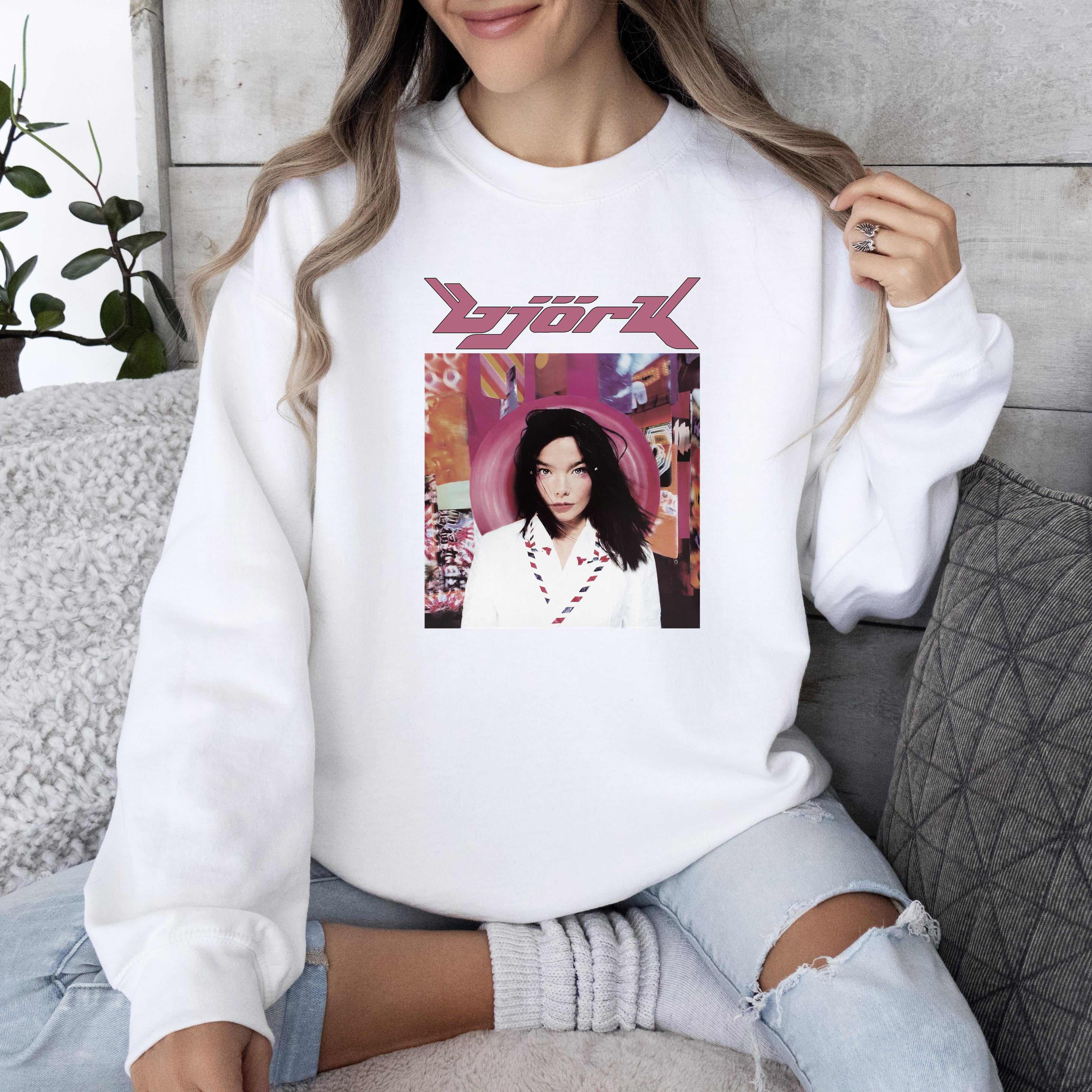 Björk Album Cover Sweatshirt, Vintage Singer Merch, Funny Gift for All ...