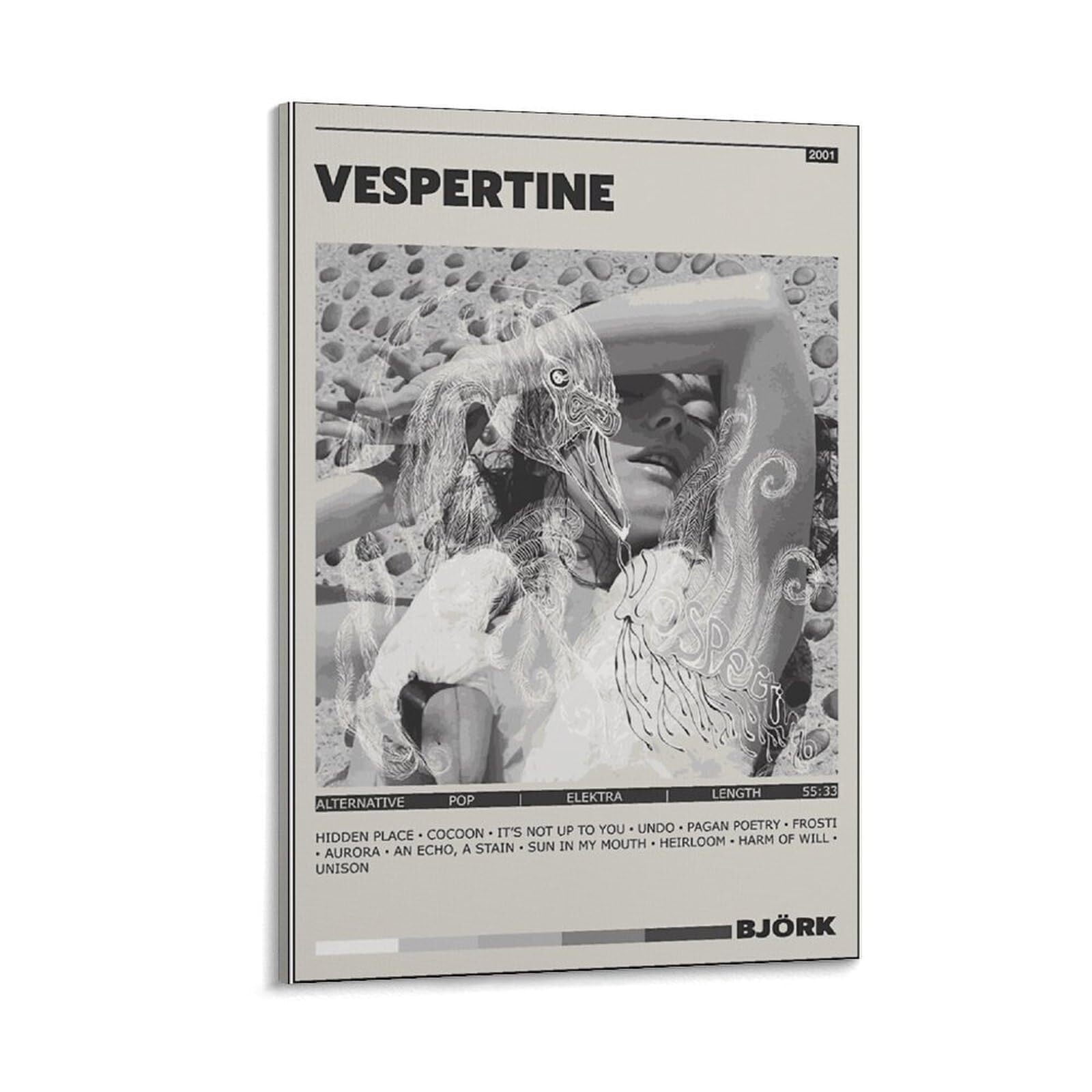 Björk Vespertine 2001 Album Cover Canvas Poster Print Music Posters for ...