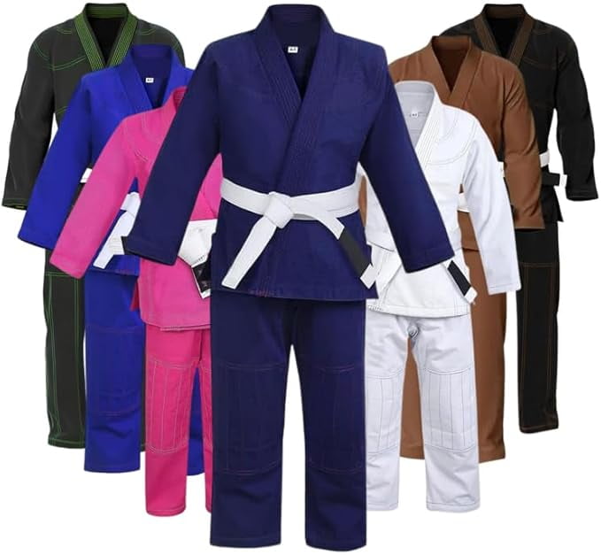 Bjj Gi, Lightweight Jiu-Jitsu Gi for Men Women and Kids with a White ...