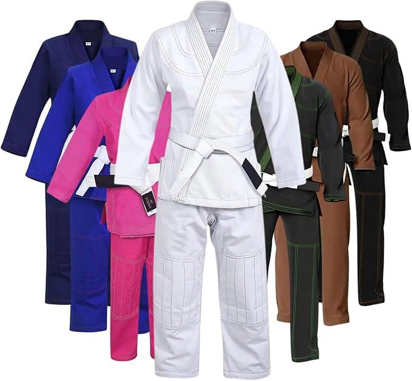 Bjj Gi, Lightweight Jiu-Jitsu Gi for Men Women and Kids with a White ...