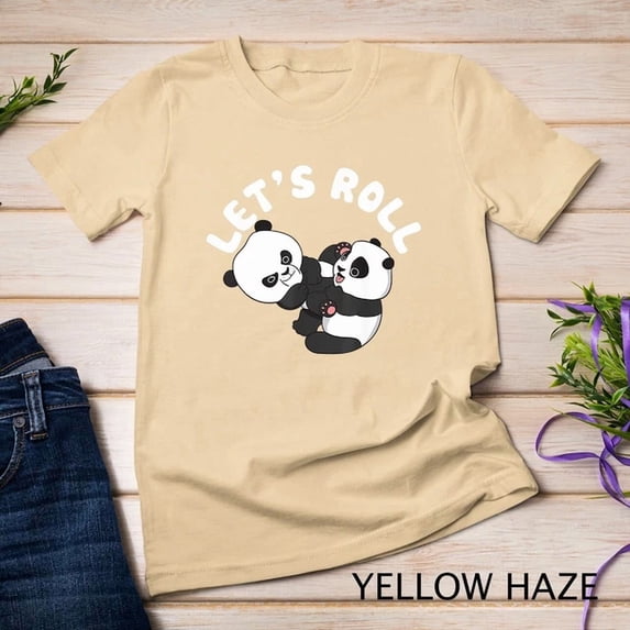 Bjj Shirt Brazilian Jiu-Jitsu Let'S Roll Like Panda Bear Unisex T-Shirt ...