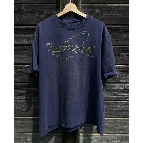 Bjork 90s Logo Classic Style Unisex Short Sleeve T shirt Reprint S-5XL ...