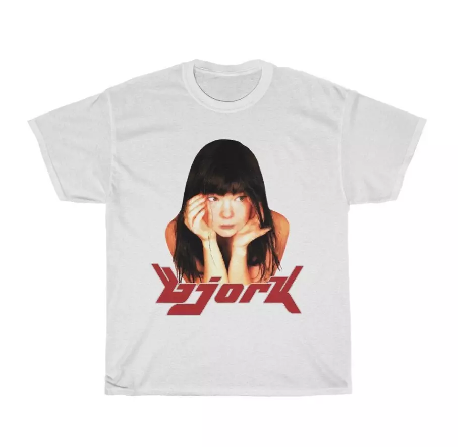 Bjork 90s Tour Graphic T-shirt, size S-5XL - Walmart.com