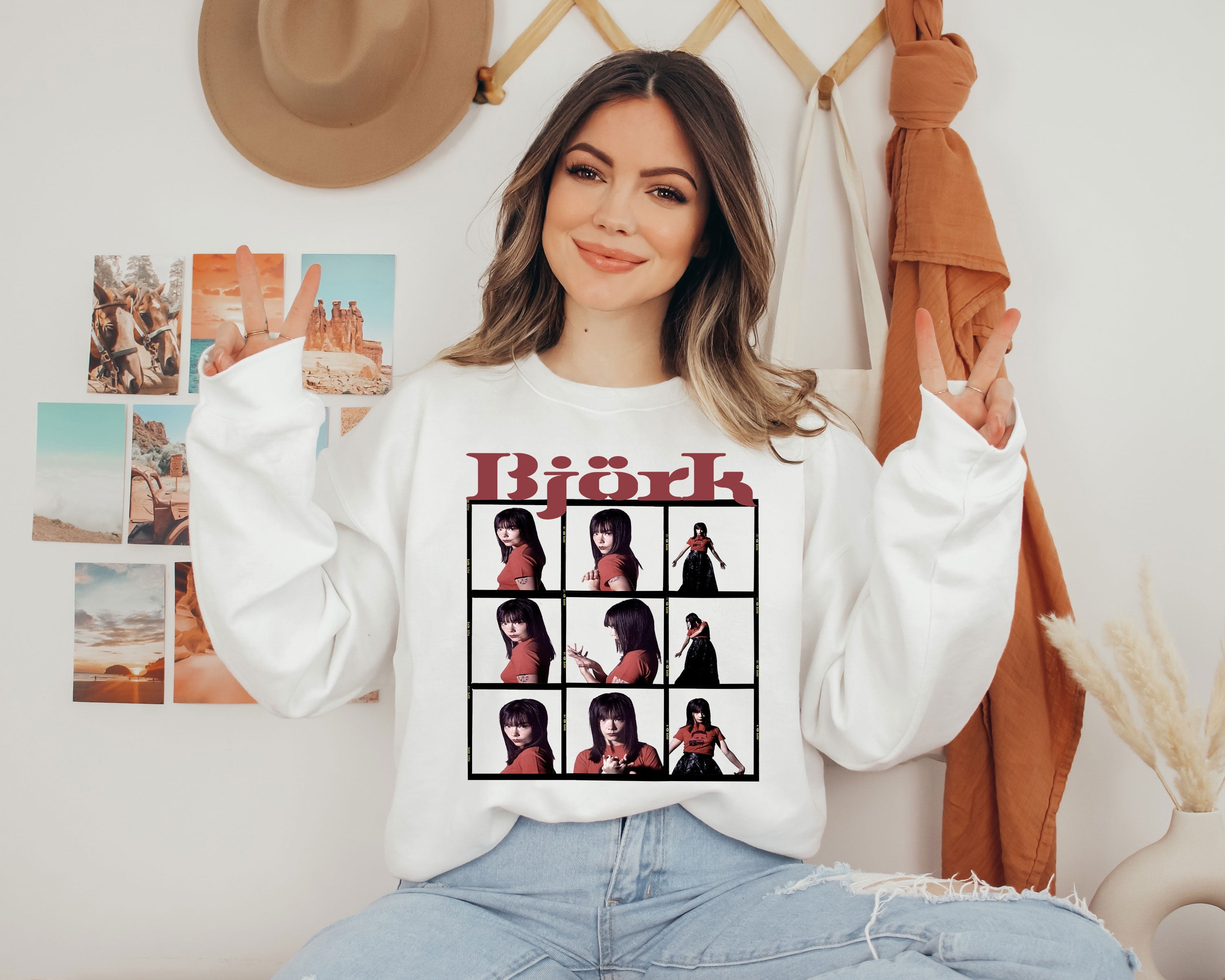 Bjork Graphic Music Singer Album Shirt Vintage Gift Men Women Tee ...