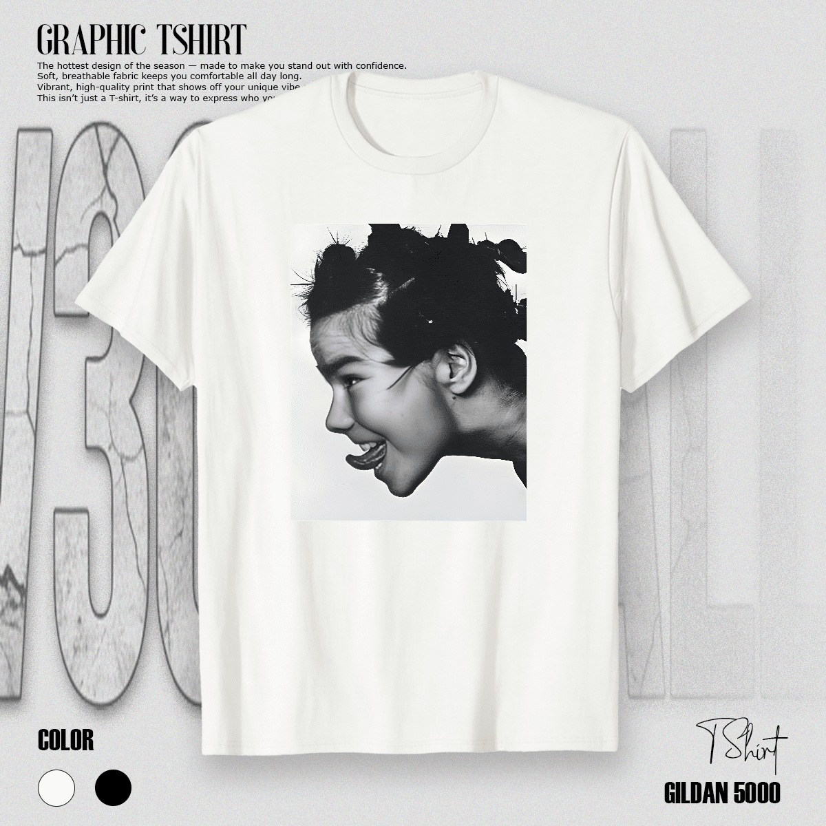 Bjork Indie Pop Icon 90s Retro Album Art Music Aesthetic Unisex T-Shirt ...