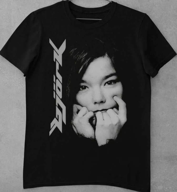 Bjork Shirt Black Tee Men And Women Short Sleeve All Size Unisex Shirt ...