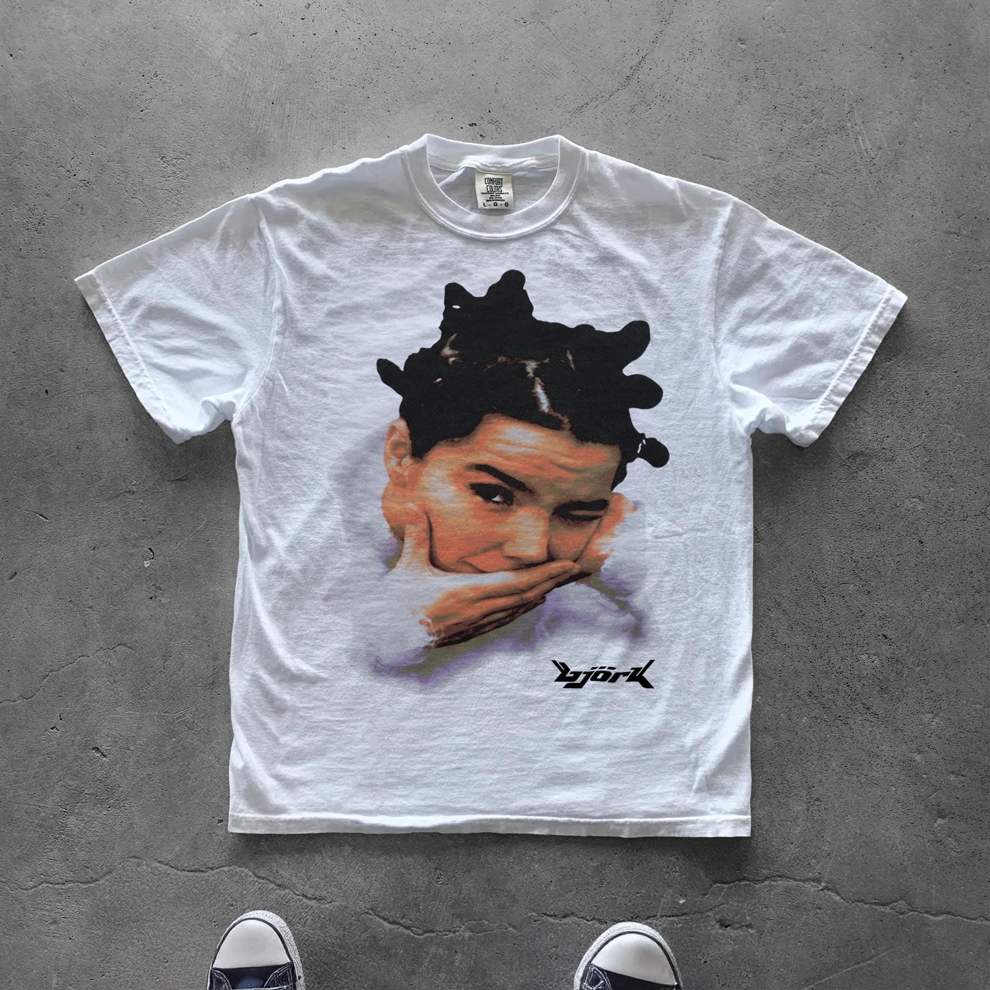 Bjork Vintage Graphic Tee | 90s Alternative Music Shirt | Retro Band ...