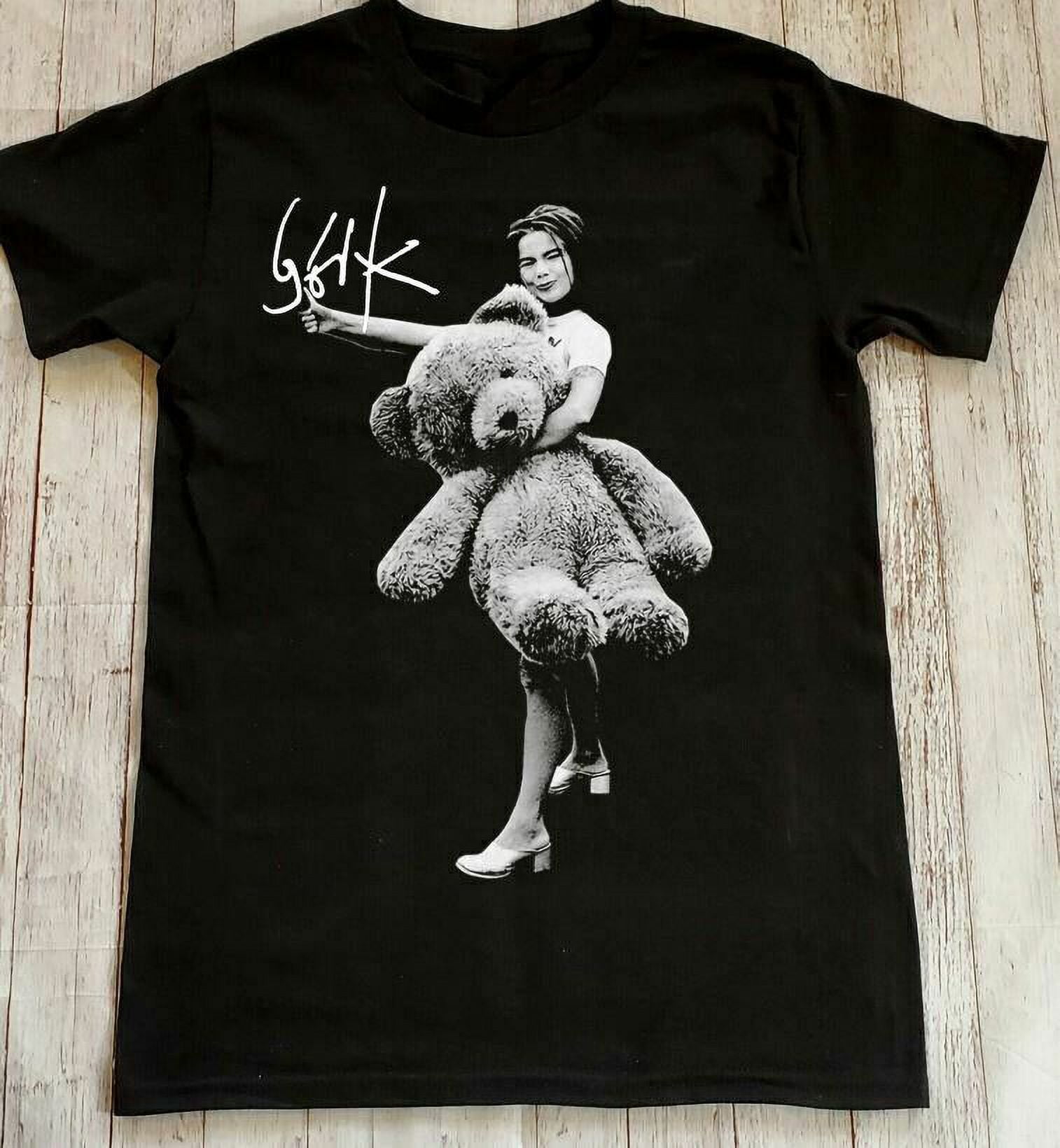 Bjork signed Teddy Men T-shirt black Cotton Tee All Sizes S to 5XL 03 ...