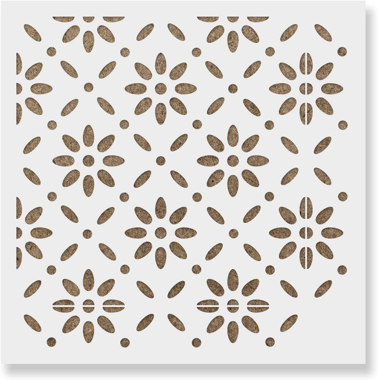 Bjorn Tile Stencil - Stencil Decor, Stencil for Kitchen, Tile Stencil ...